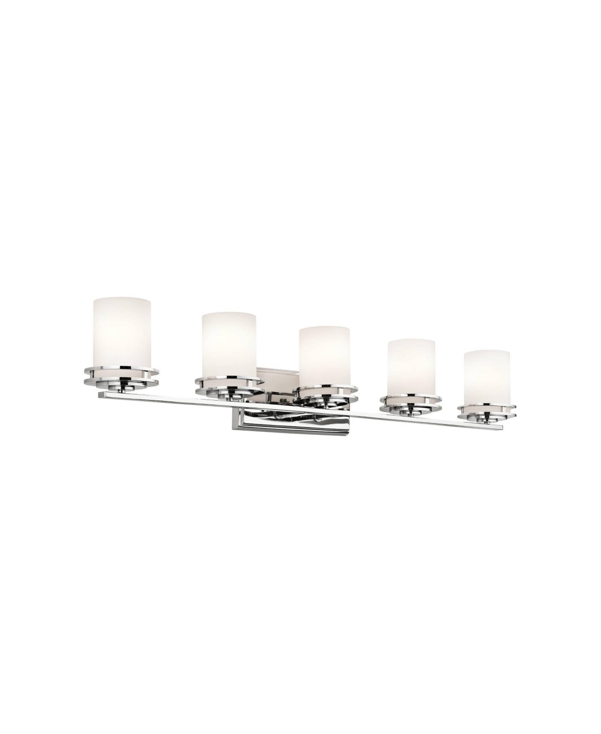 Click here for Kichler Hendrik 43 Wide Polished Chrome Bath Light... prices