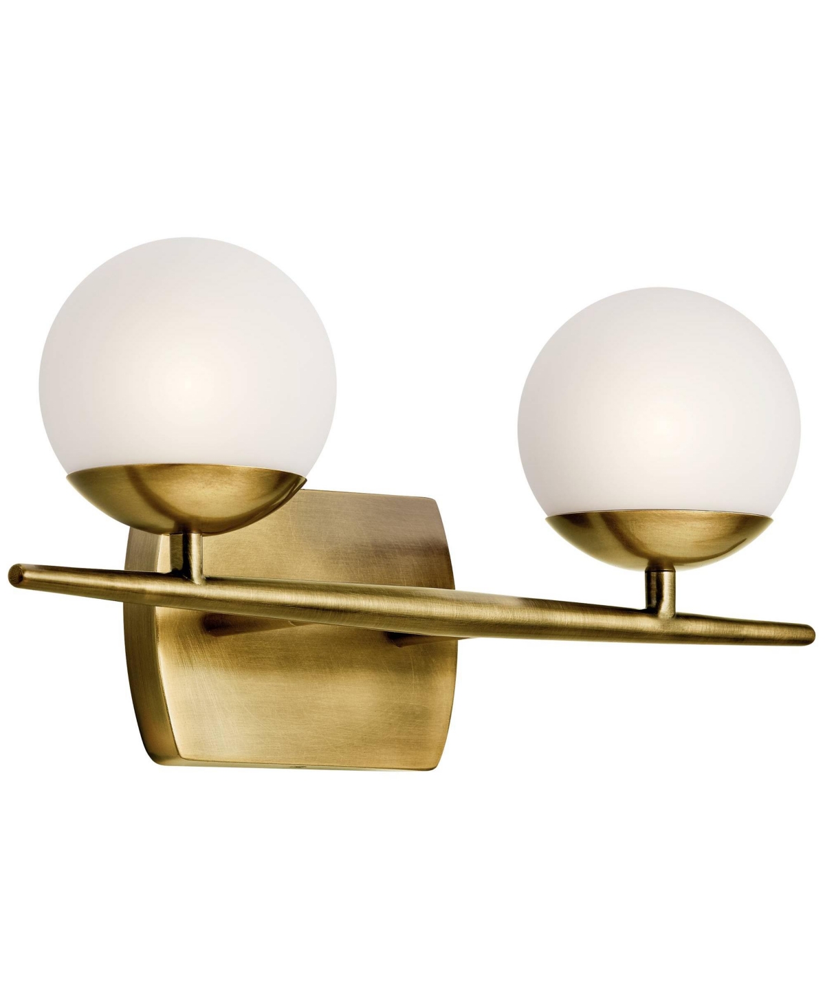 Click here for Kichler Jasper 7 3/4 High Natural Brass 2-Light Ha... prices