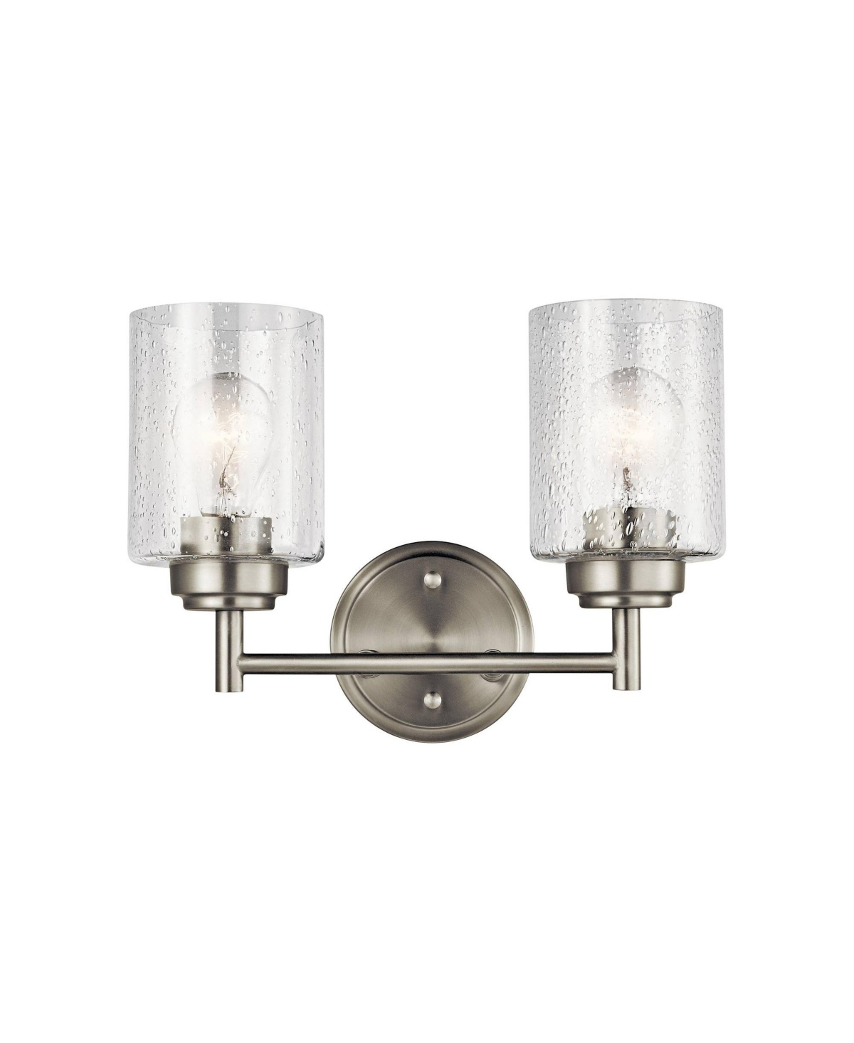 Click here for Kichler Winslow 12 3/4W Brushed Nickel 2-Light Wal... prices