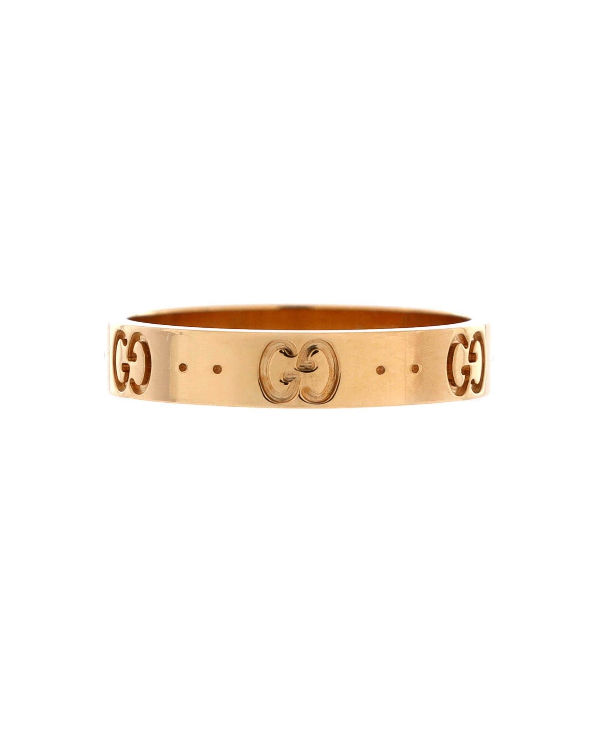 Click here for Pre-Owned Gucci Icon Band Ring - 18k yellow gold prices