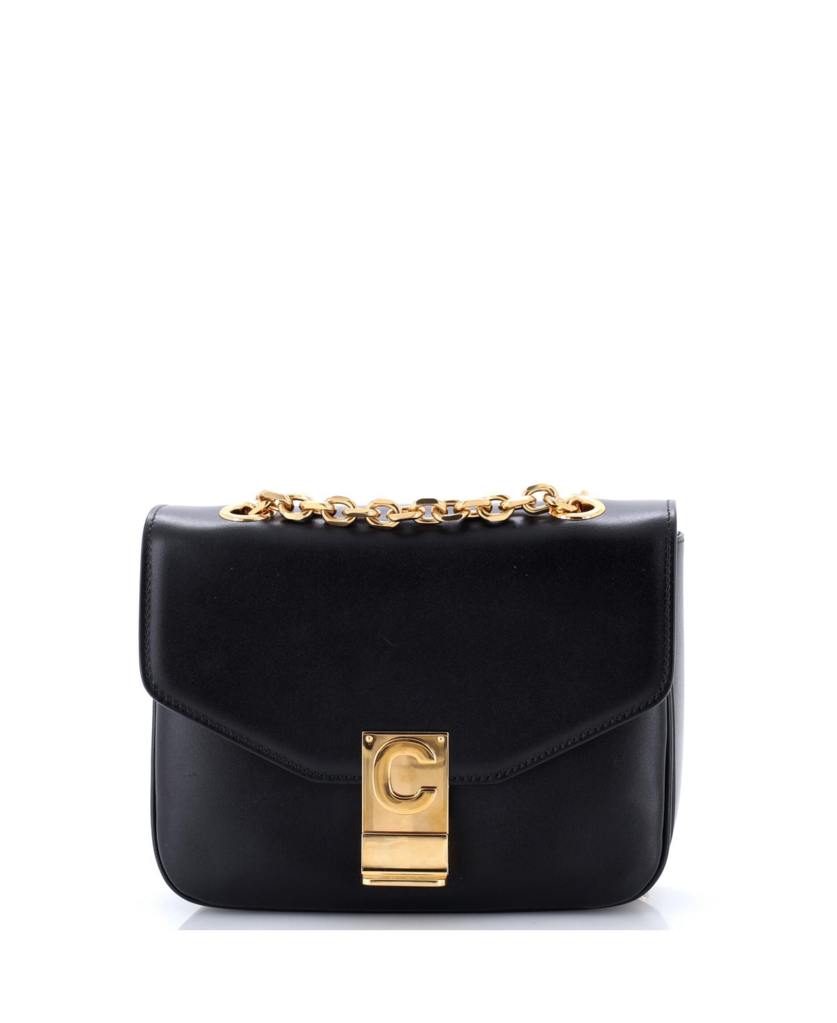 Click here for Pre-Owned Celine Small C Bag Leather - Black prices