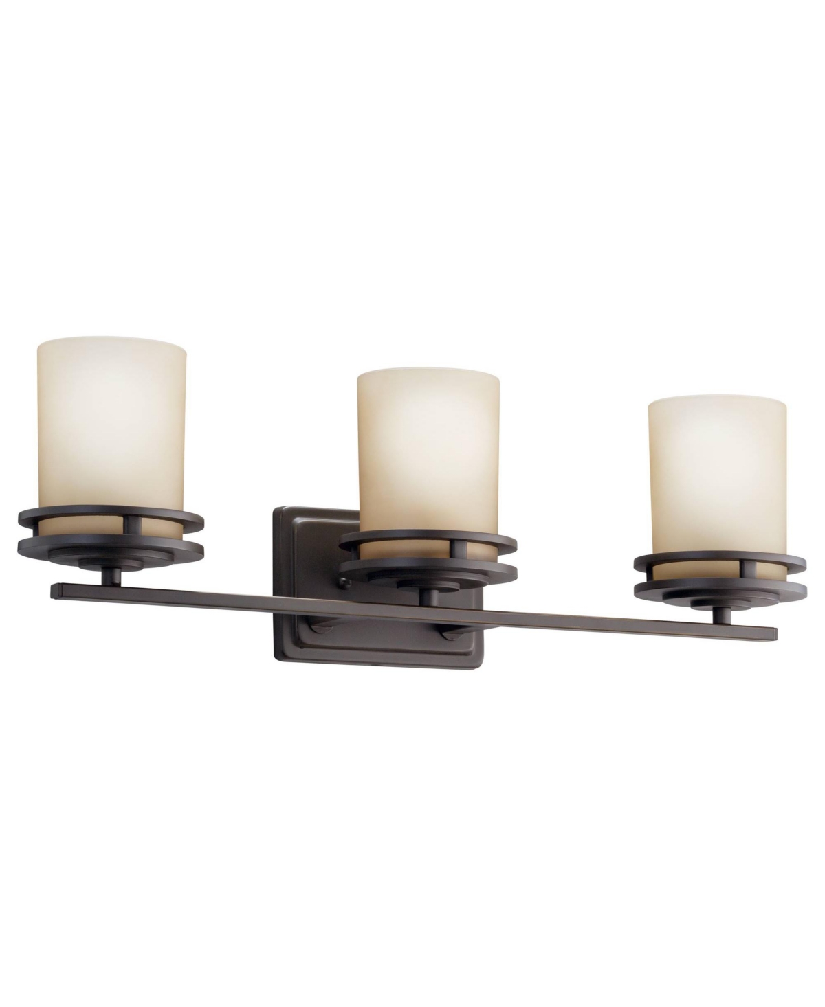 Click here for Kichler Hendrik 24 Wide 3-Light Bronze Bathroom Li... prices