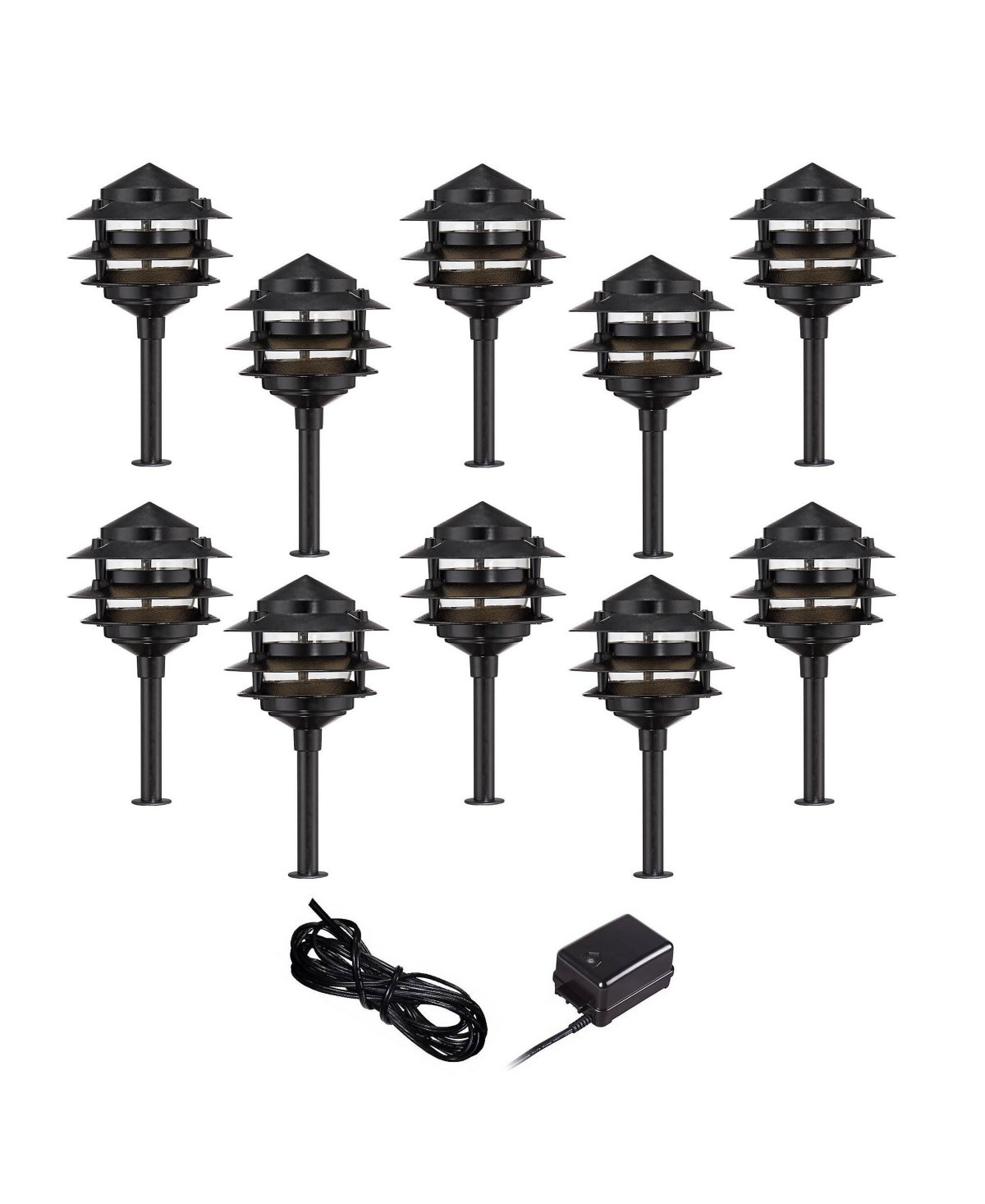 Click here for John Timberland Pagoda 12 High Modern 12-Piece Out... prices