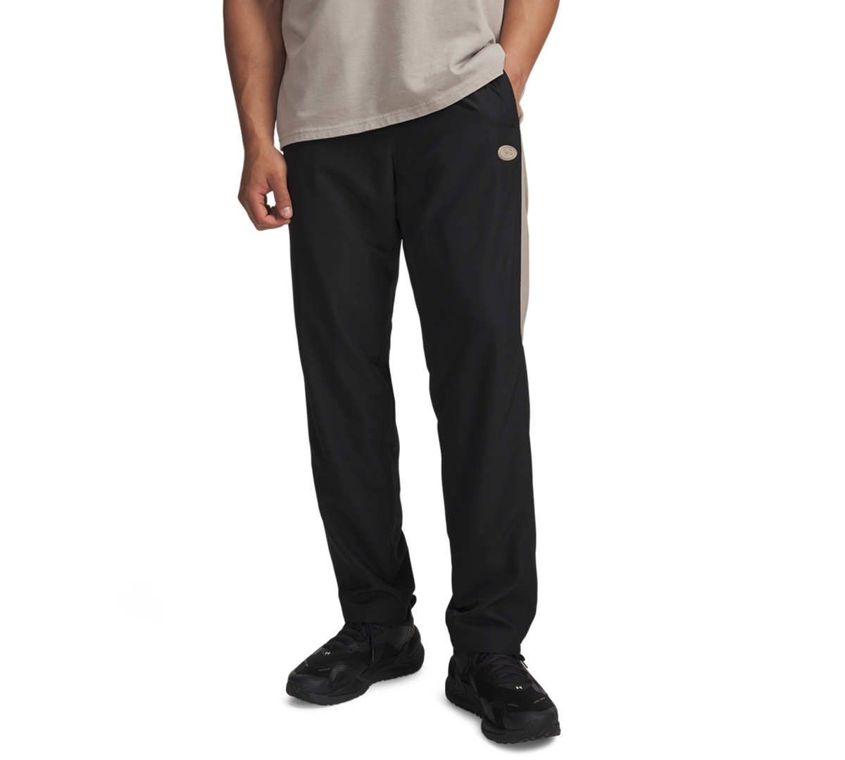 Click here for Under Armour Mens Rival Woven Pants - Ultimate Bla... prices