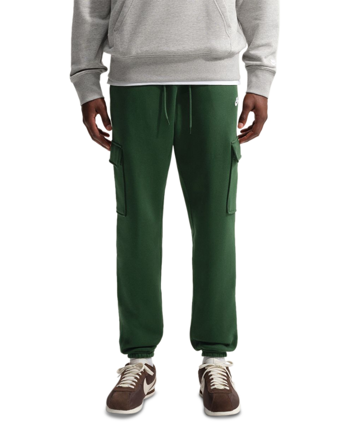 Click here for Nike Mens Club Fleece Cargo Pants - Fir/White prices