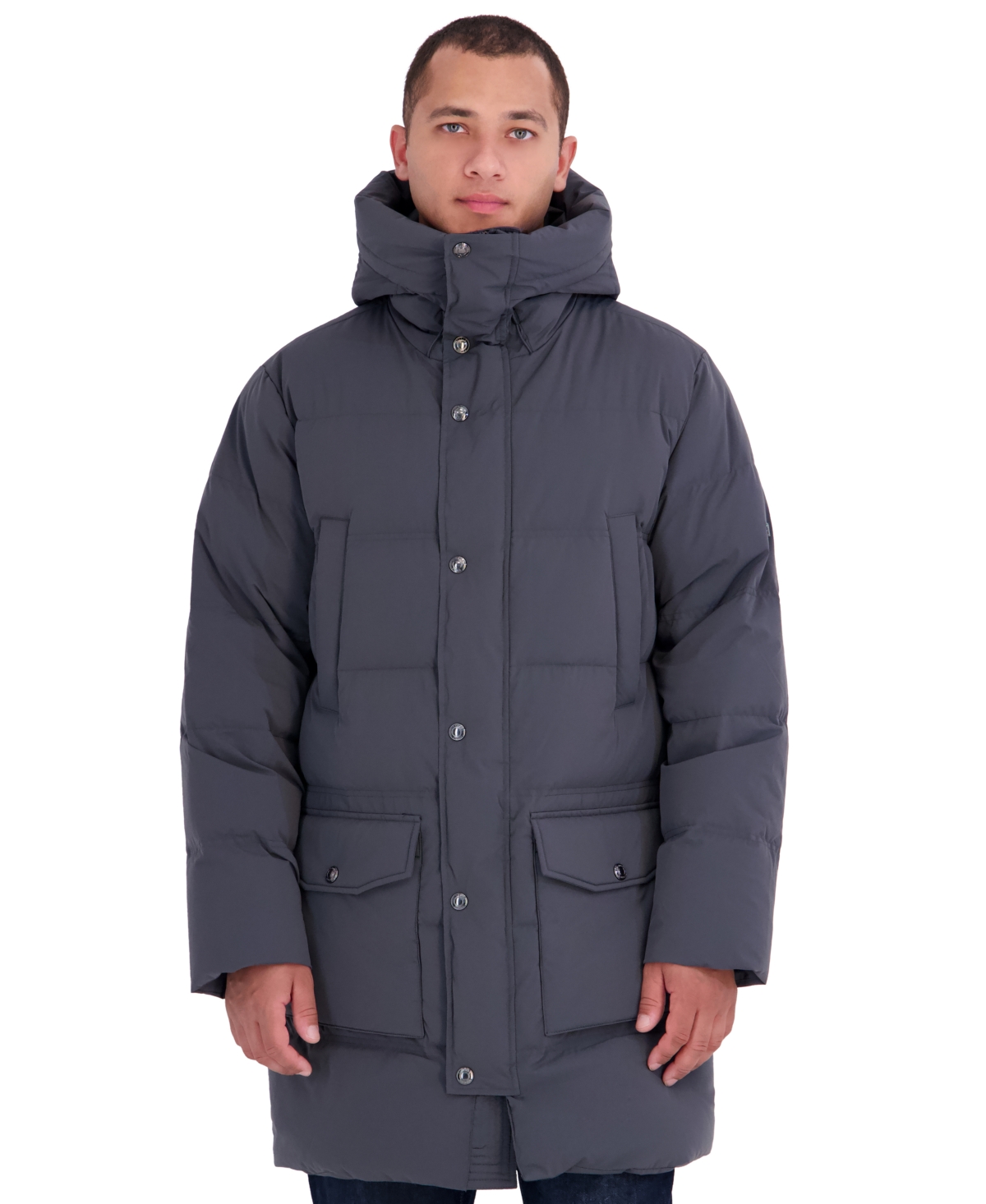 Click here for Michael Kors Mens Hooded Down Parka Jacket - Charc... prices