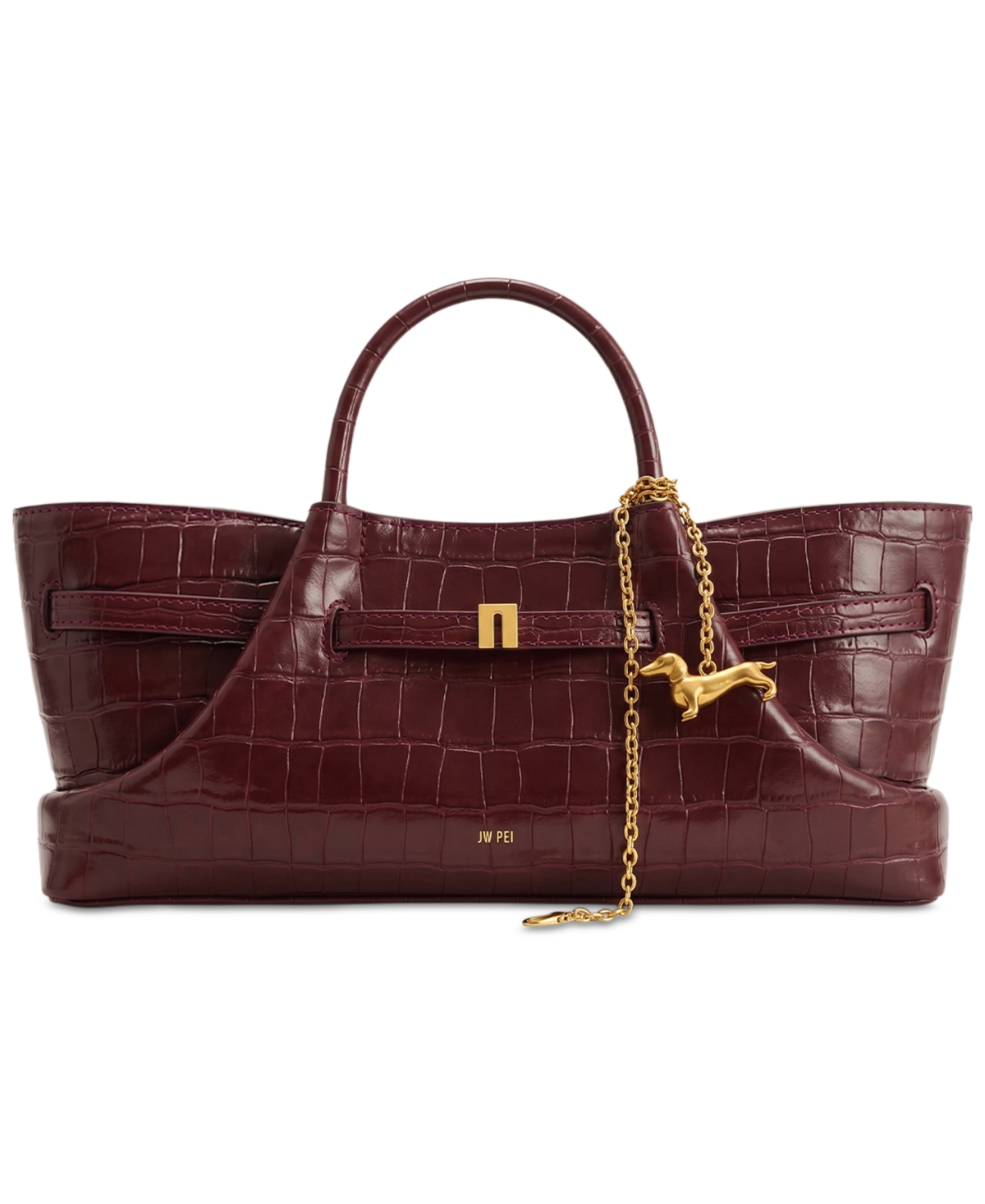 Click here for Jw Pei Maeve Dachshund Metal Charm Medium Tote Han... prices