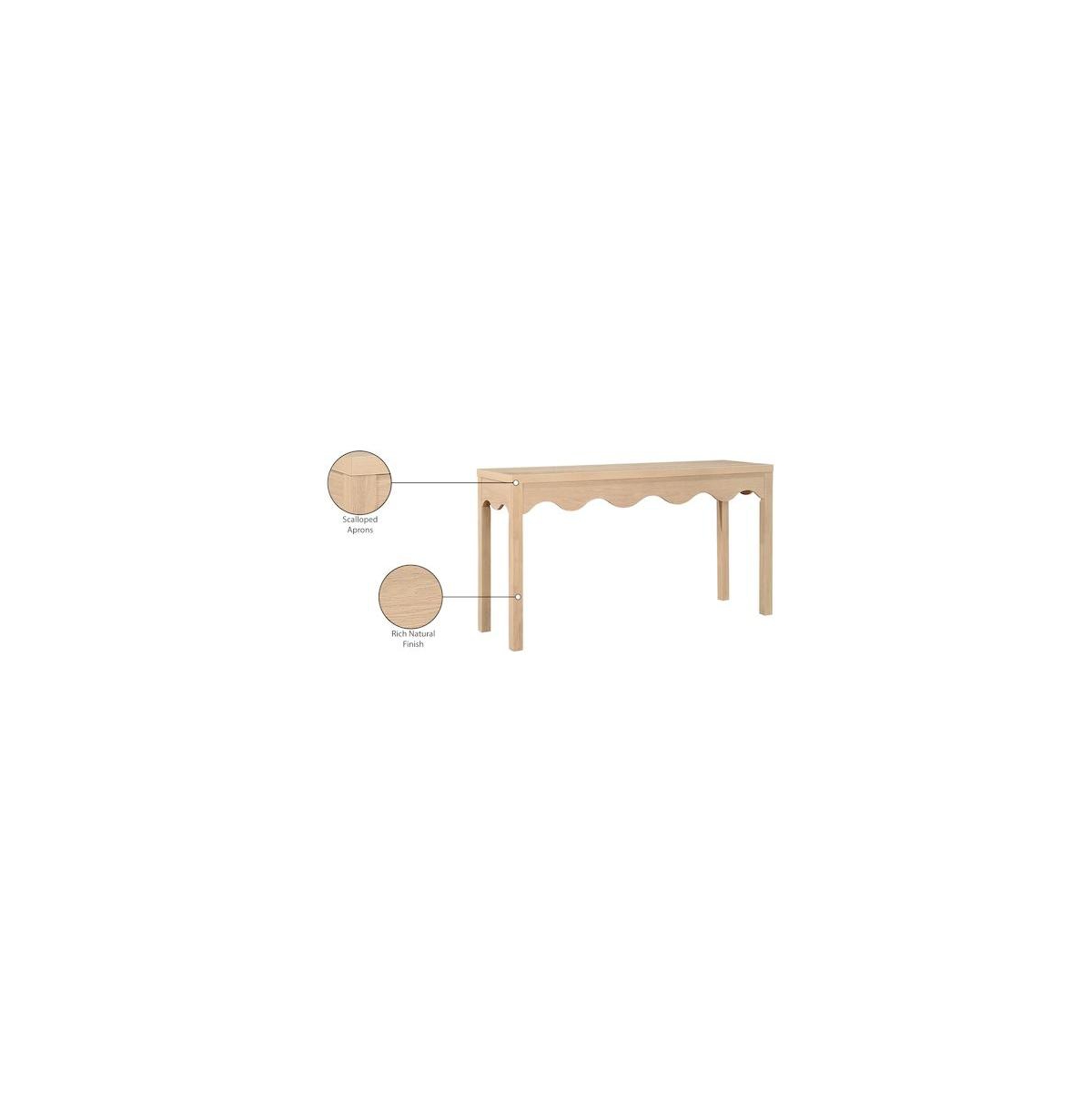 Click here for Meridian Furniture Fiora Natural Console Table prices