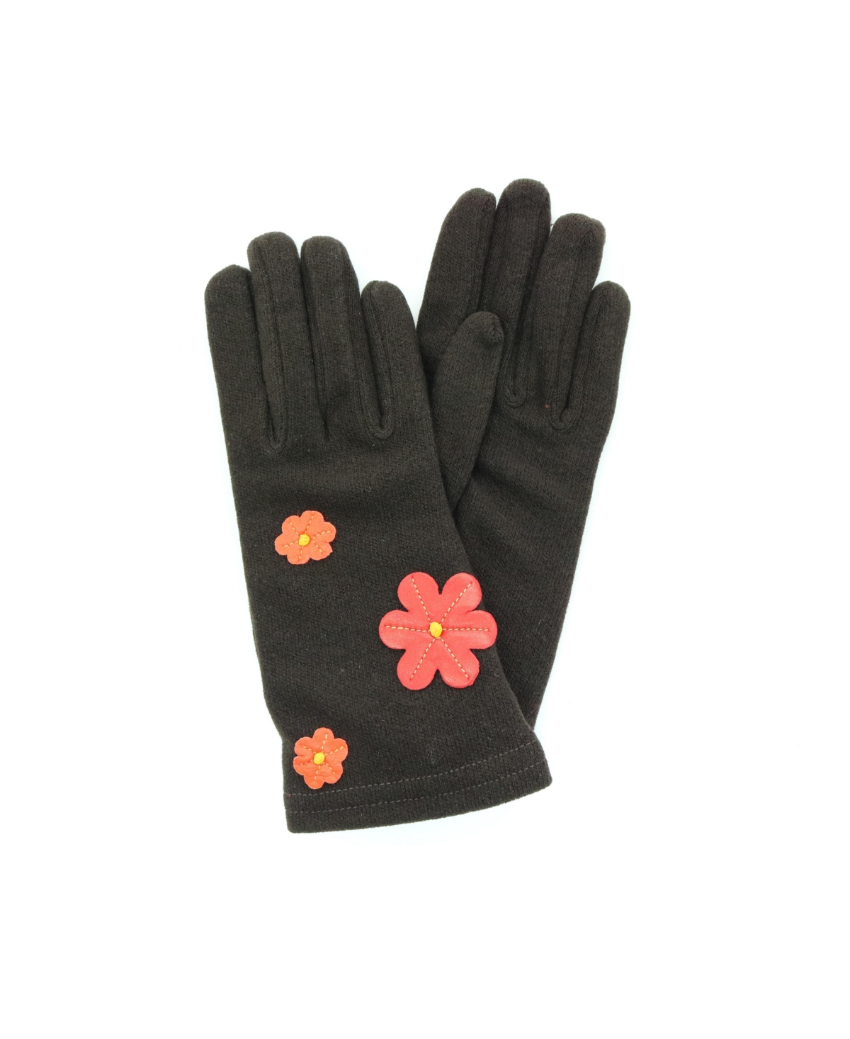 Click here for Portolano Microjersey Flowers Gloves - Chocolate prices