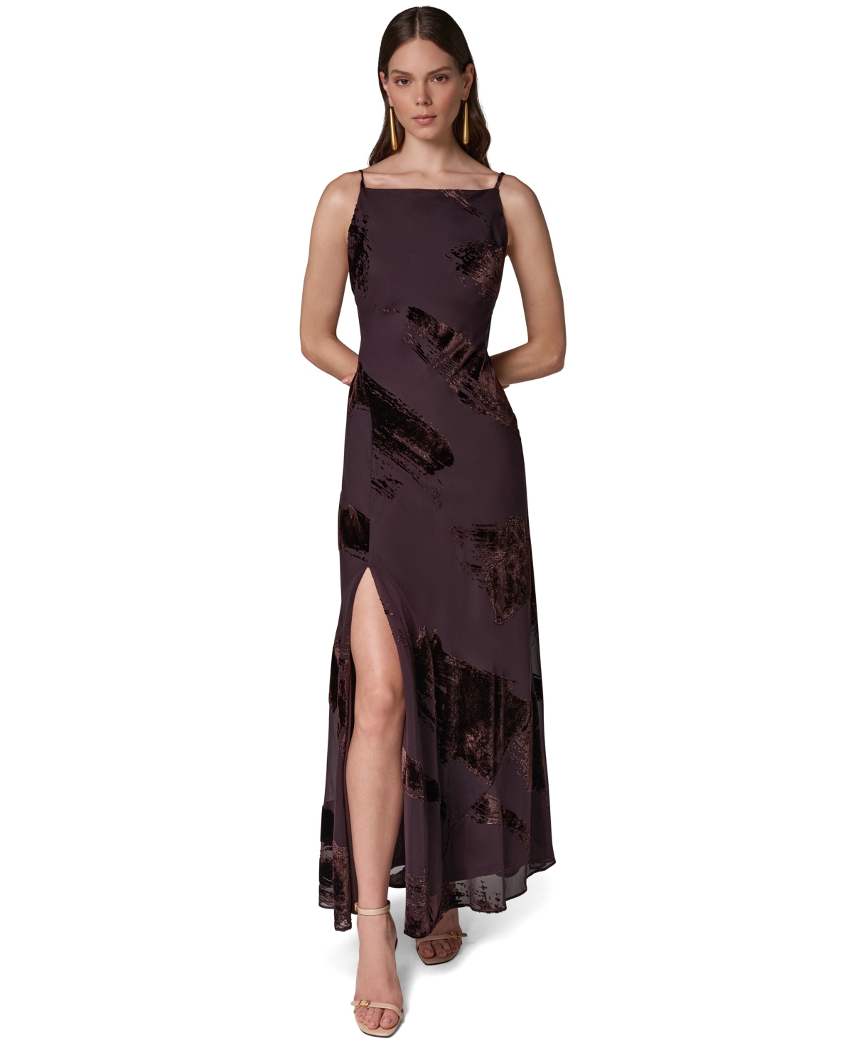 Click here for Donna Karan New York Womens Boat Neck Velvet-Burno... prices