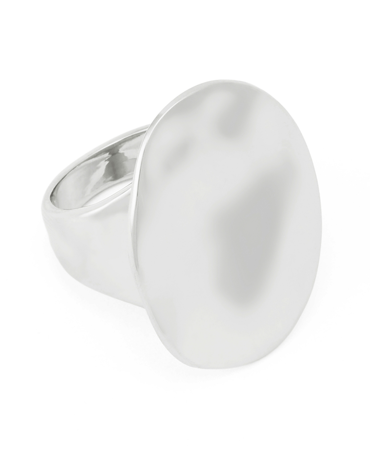 Click here for Robert Lee Morris Soho Silver Sculpted Oval Cockta... prices
