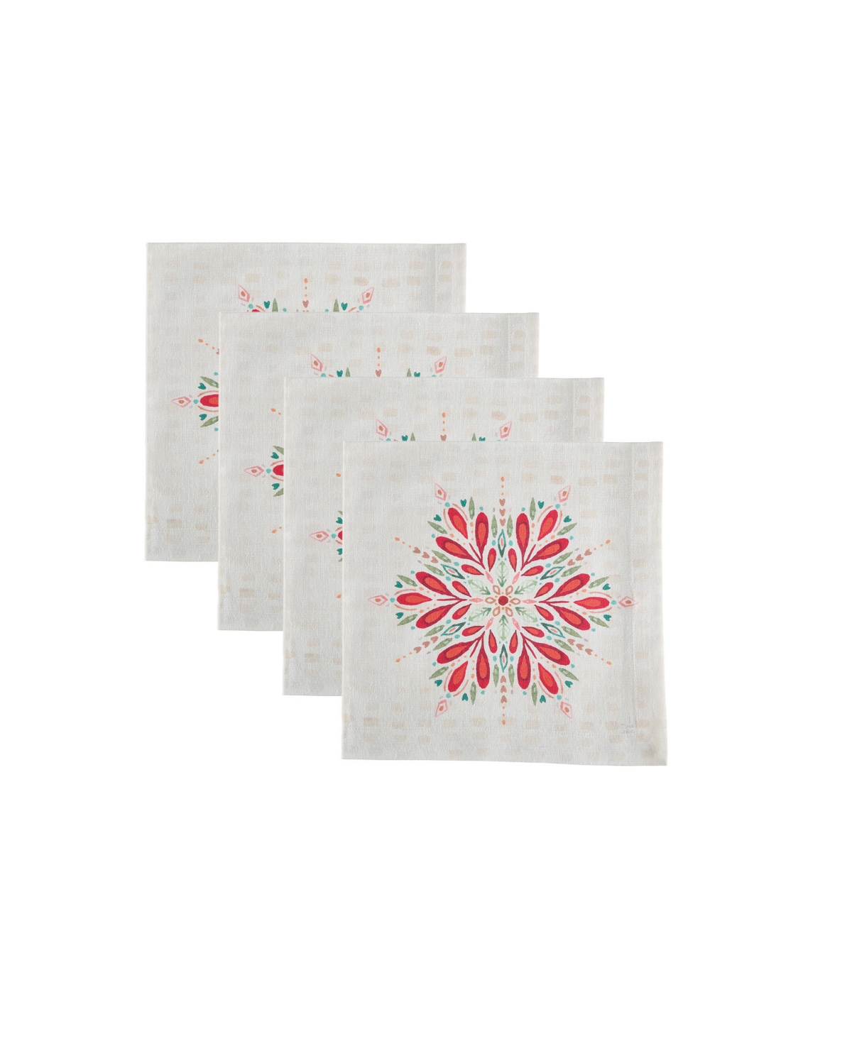 Click here for Tableau Forest pine Snowflake Napkins  Set of 4 -... prices