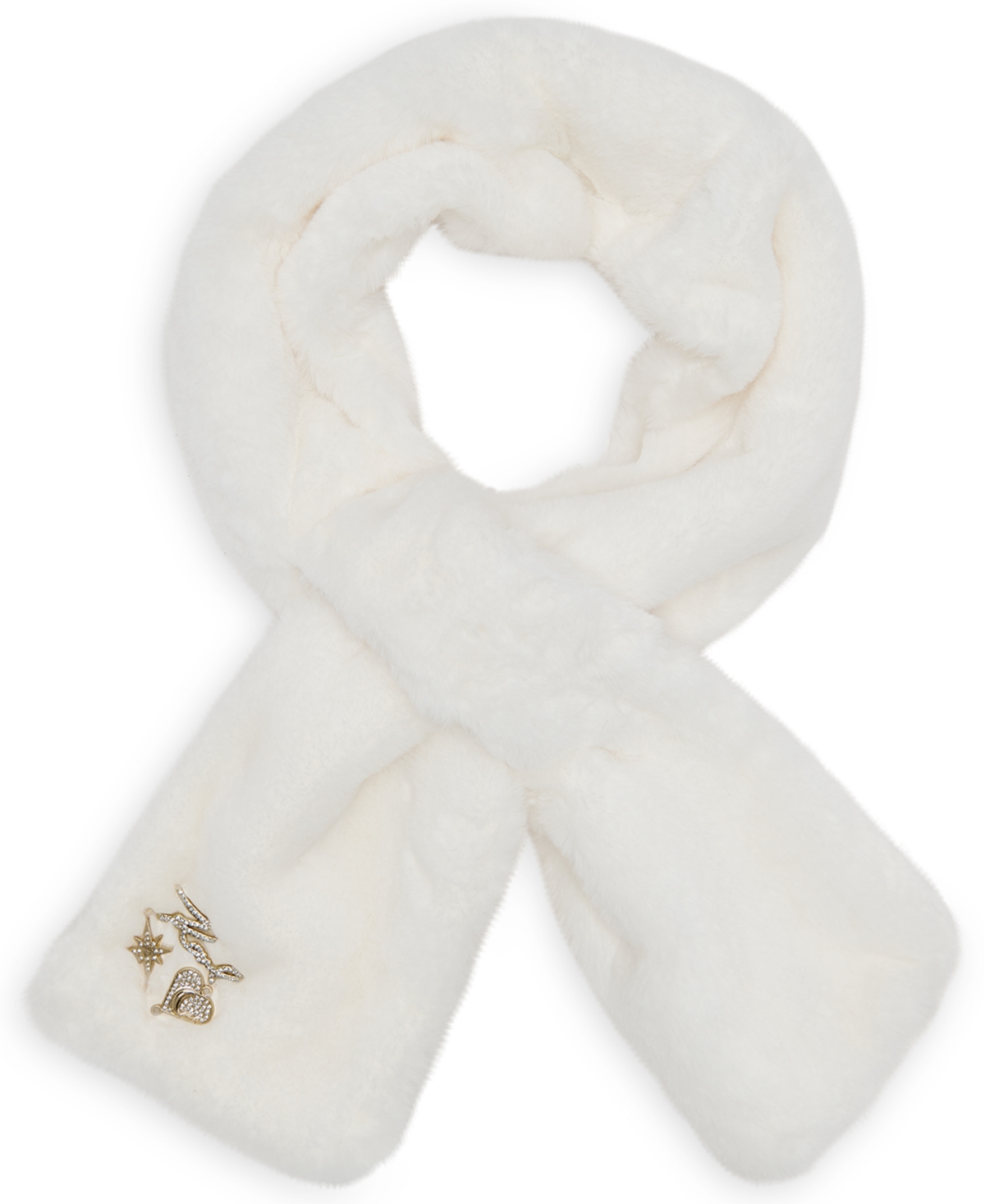 Click here for Karl Lagerfeld Paris Faux-Fur Pull-Through Scarf -... prices