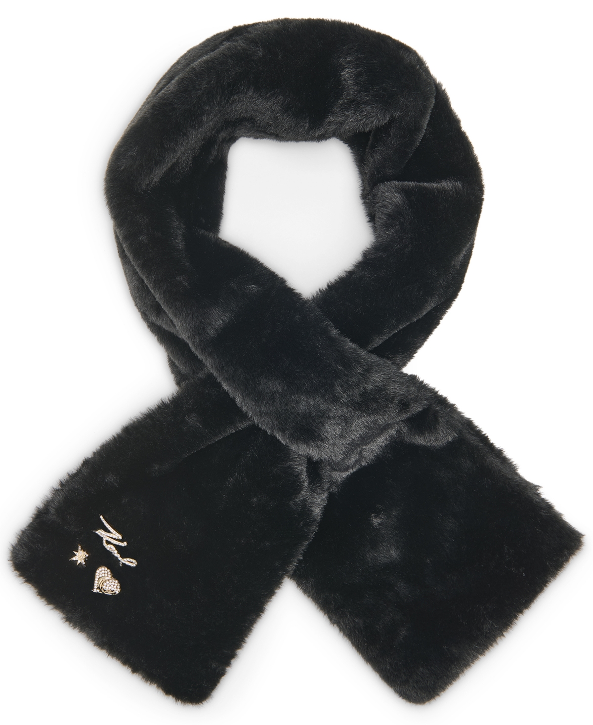 Click here for Karl Lagerfeld Paris Faux-Fur Pull-Through Scarf -... prices