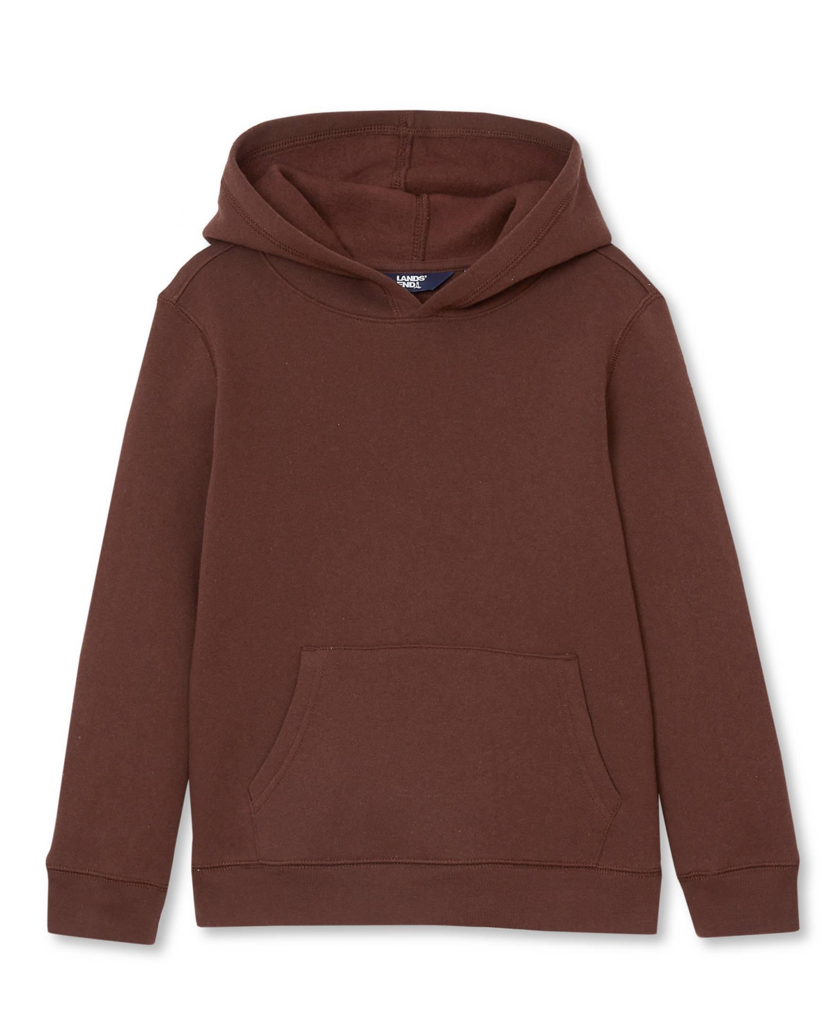 Click here for Lands End Kids Husky Fleece Pullover Hoodie - Choc... prices