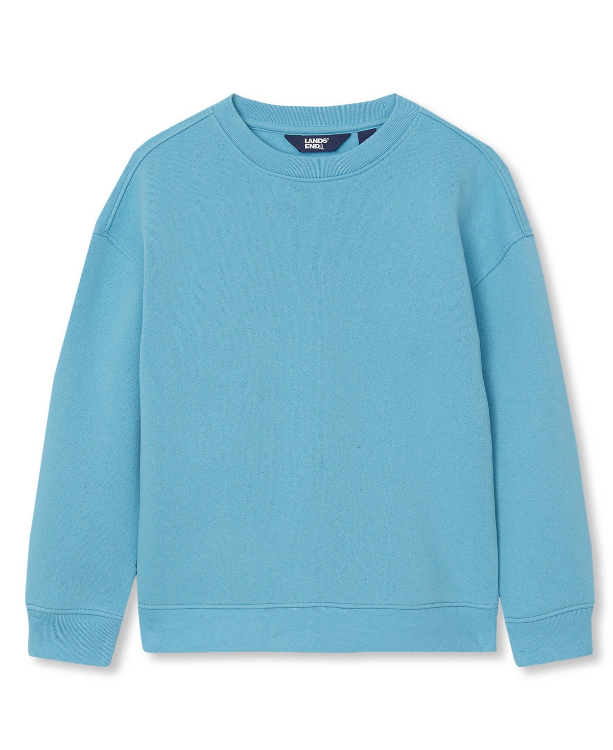 Click here for Lands End Kids Husky Relaxed Fit Fleece Crewneck S... prices
