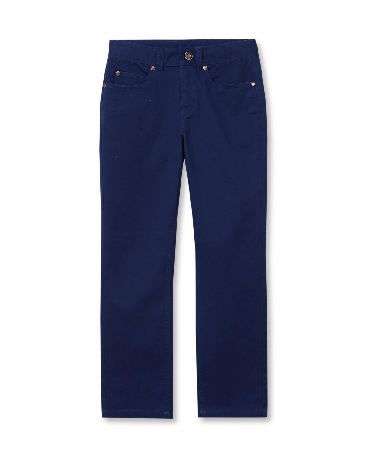 Click here for Lands End Boys Iron Knee Twill 5 Pocket Pants - Na... prices