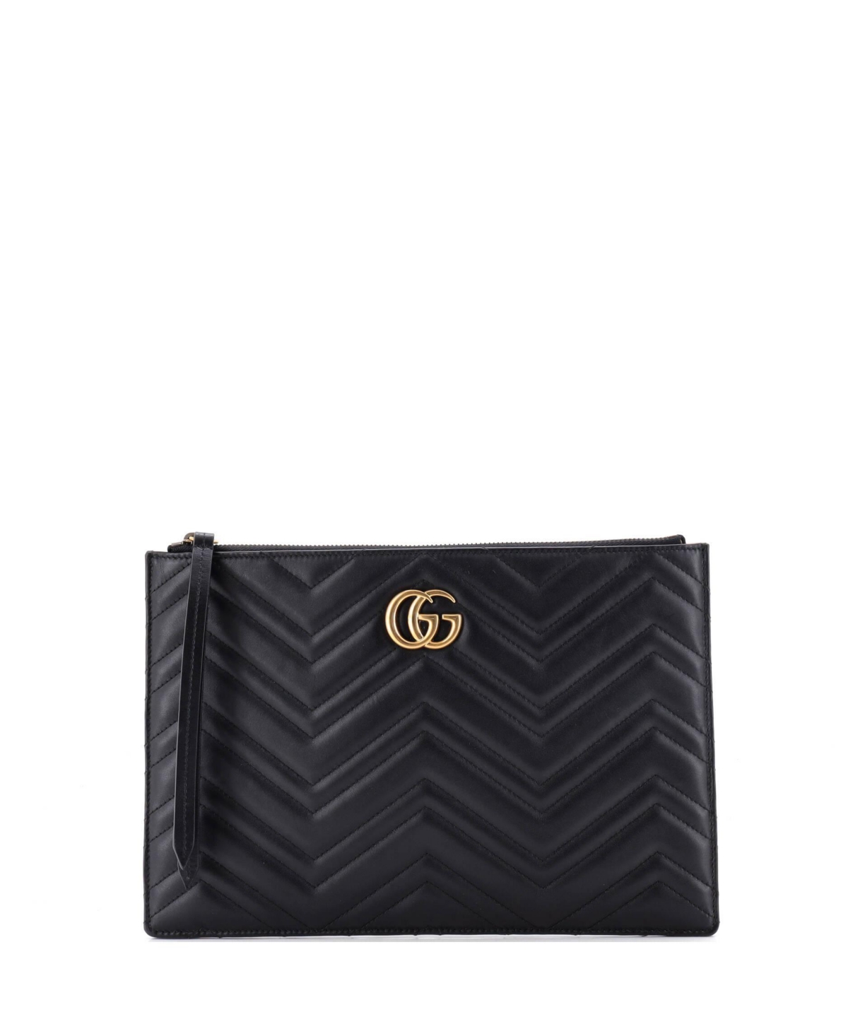 Click here for Pre-Owned Gucci Gg Marmont Pouch Matelasse Leather... prices