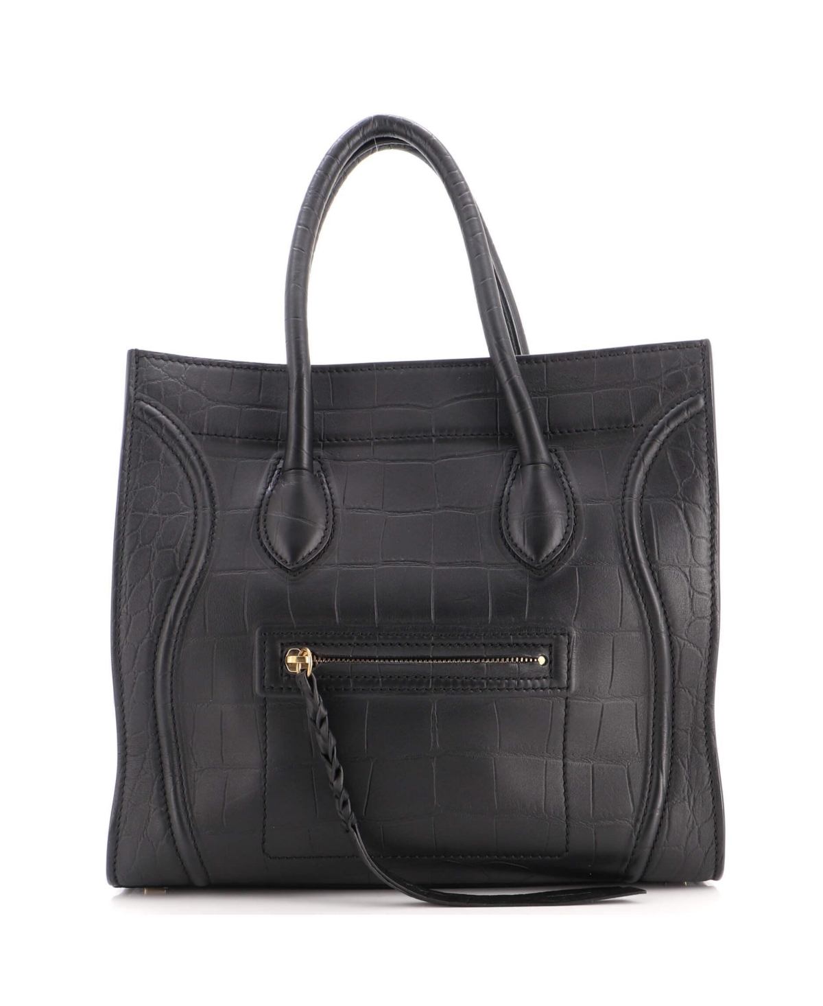 Click here for Pre-Owned Celine Medium Phantom Bag Embossed Leath... prices