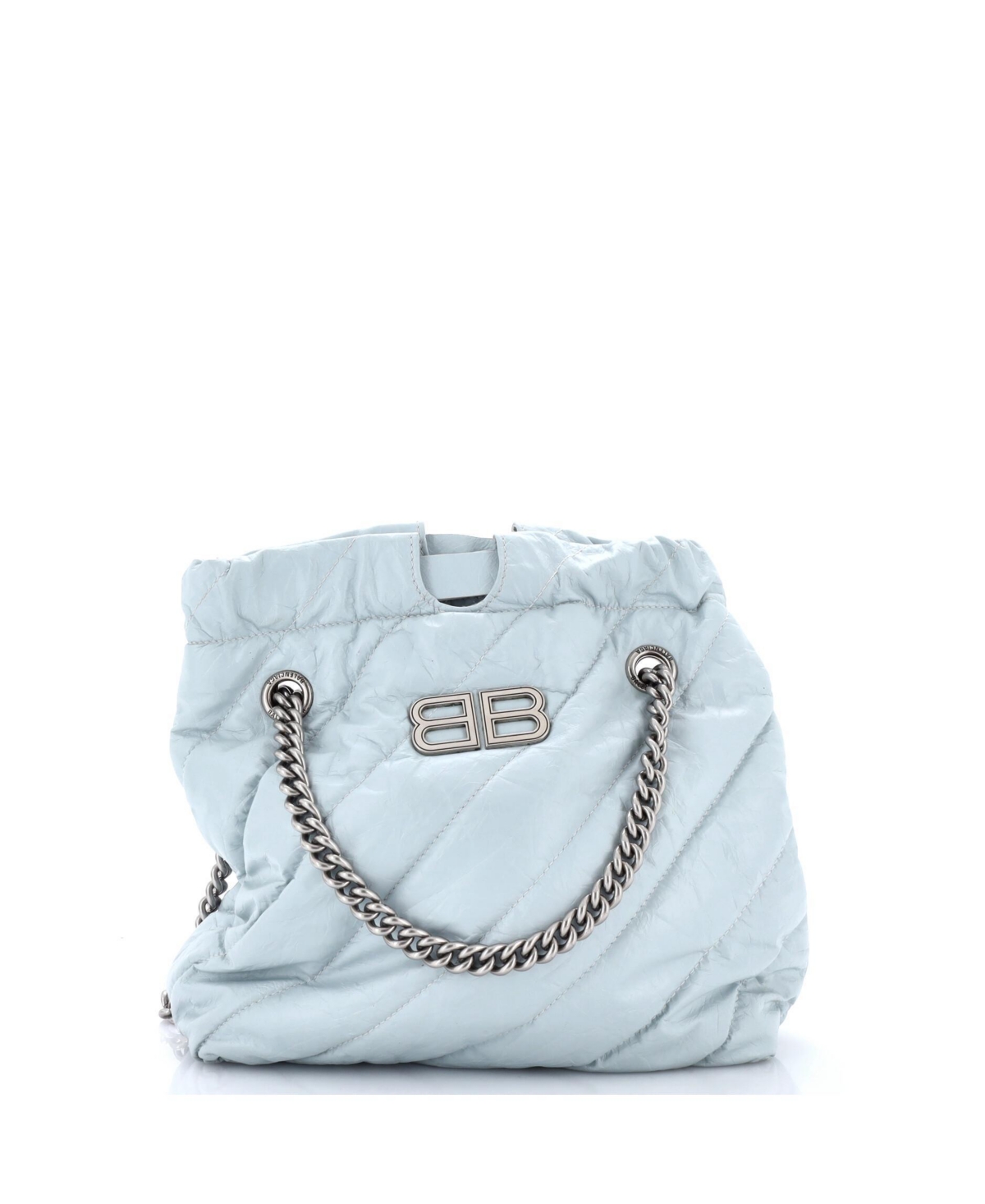 Click here for Pre-Owned Balenciaga Small Crush Chain Tote Quilte... prices
