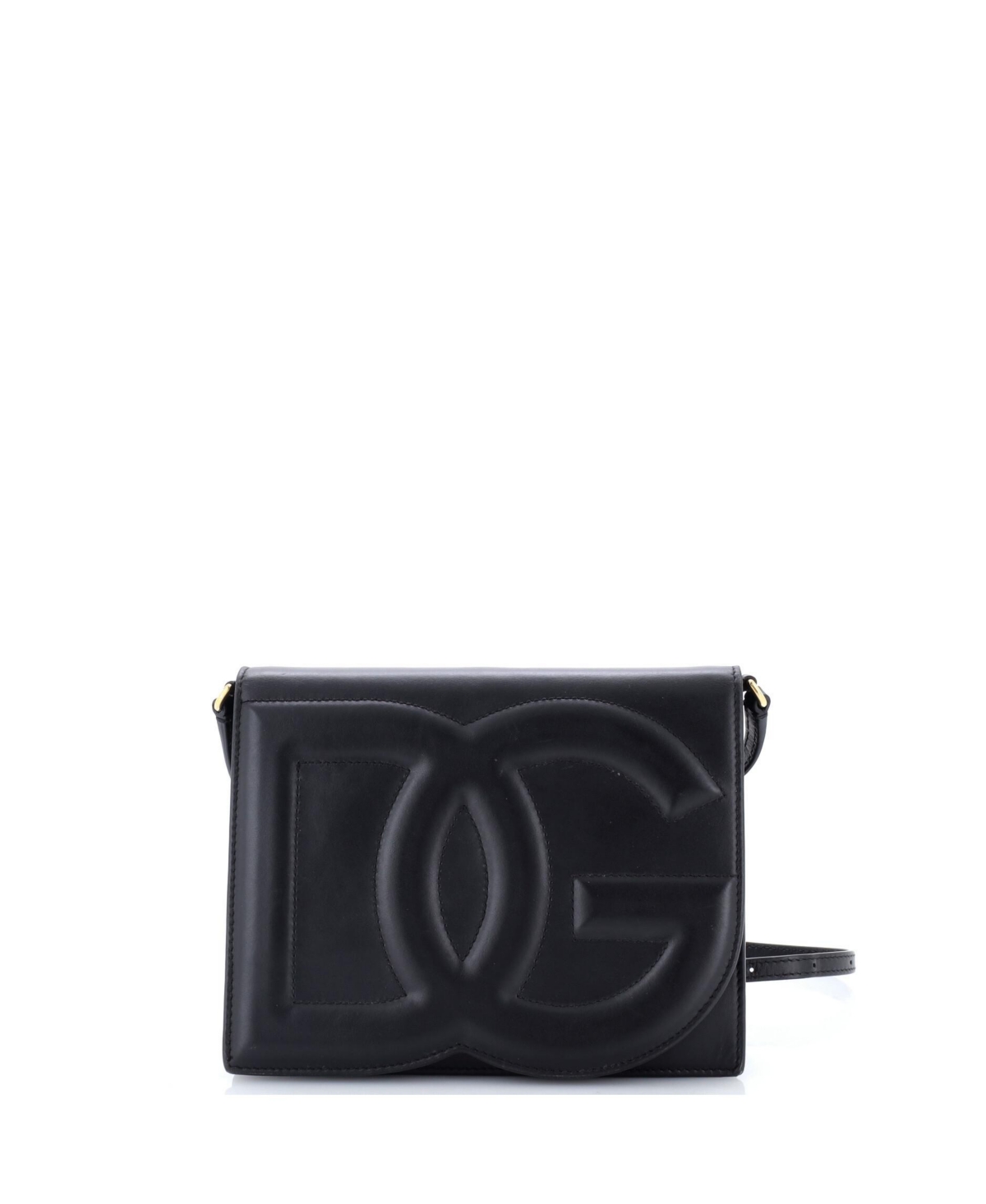 Click here for Pre-Owned Dolce and Gabbana Small Dg Logo Flap Sho... prices