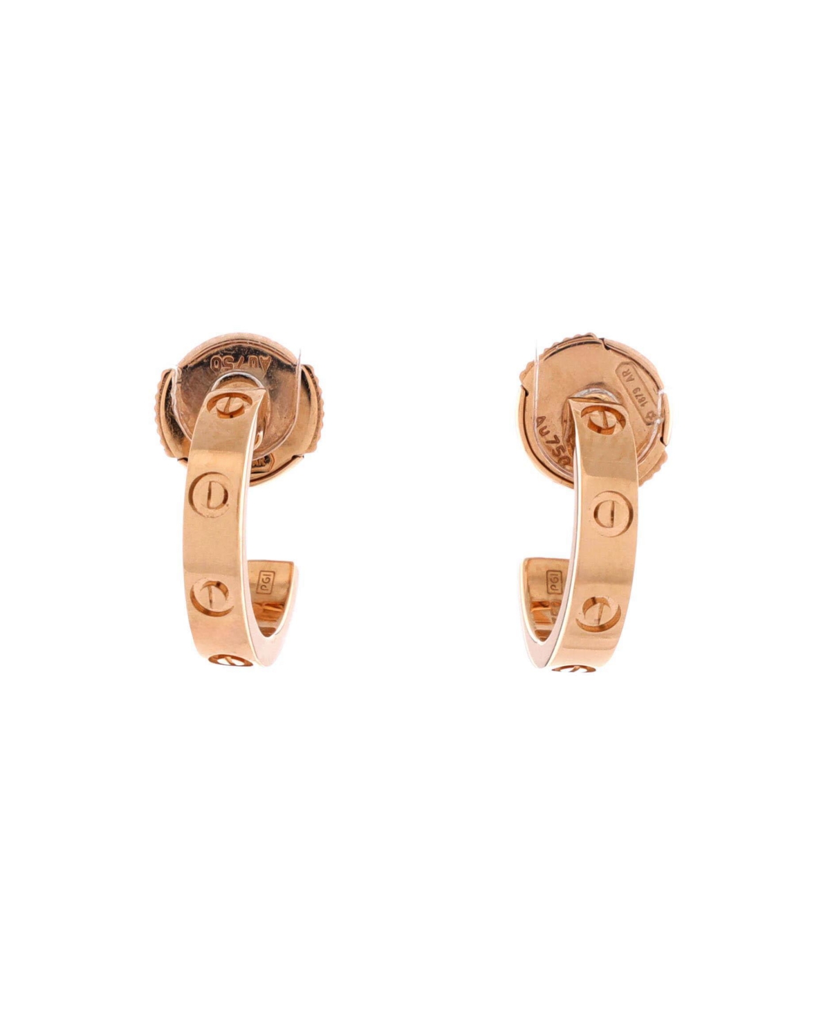 Click here for Pre-Owned Cartier Love Hoop Earrings - 18k rose go... prices