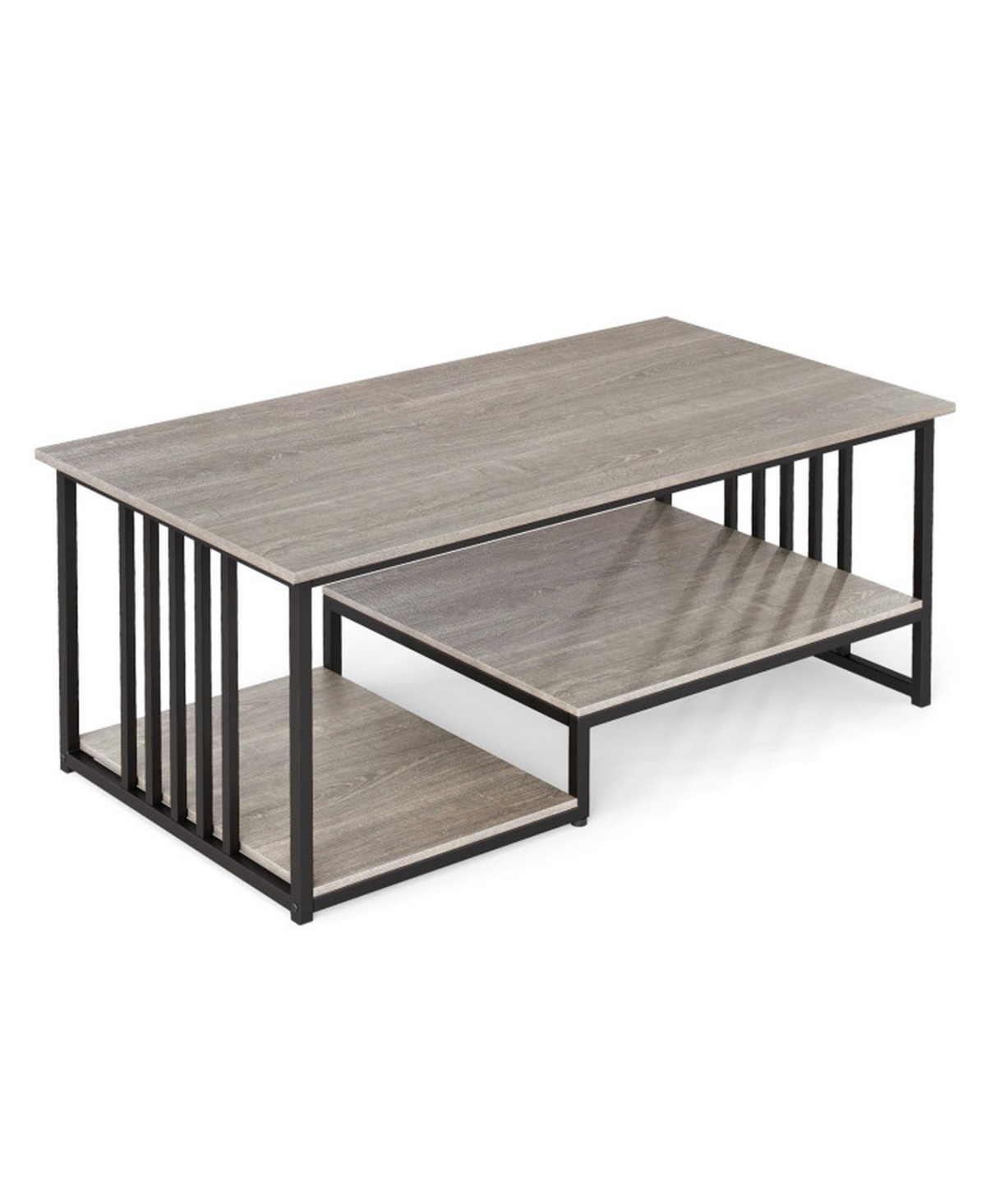 Click here for Sugift 43.5 Inch Industrial Coffee Table with 2-Ti... prices