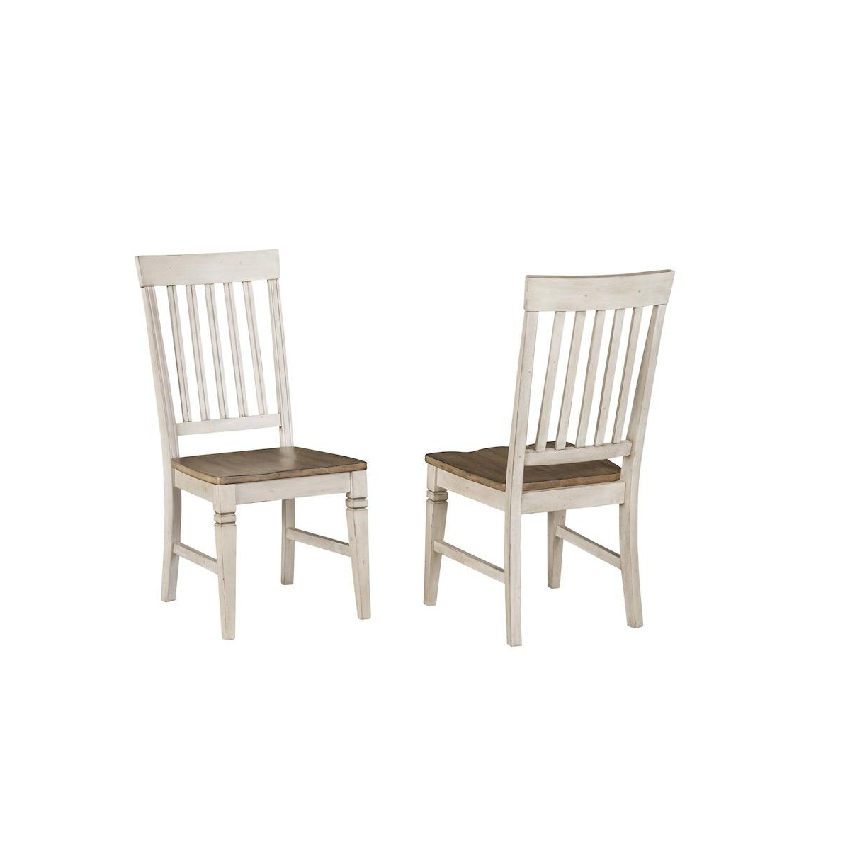 Click here for A-America Beacon Slatback Side Chair with Wood Sea... prices