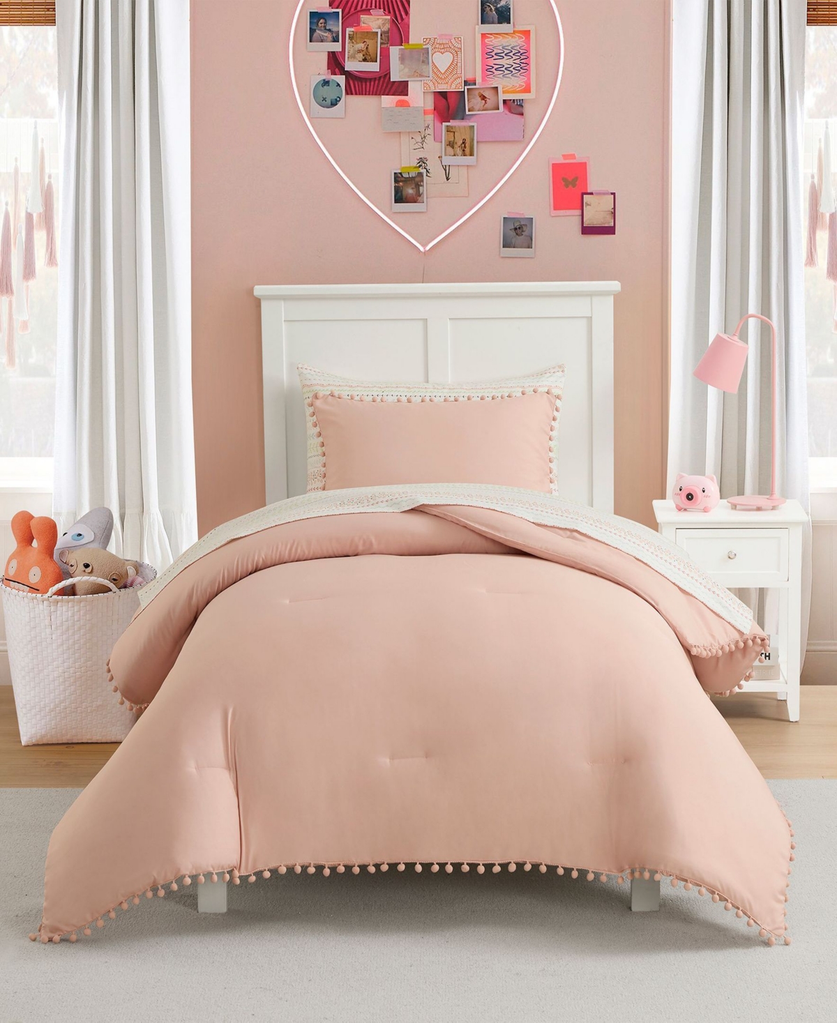 Click here for Sweet Home Collection Kids Pom Pom 5-Piece Comfort... prices