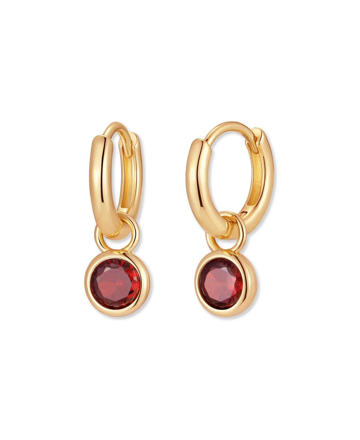 Click here for brook & york Gold-Plated Matilda Birthstone Hoop E... prices