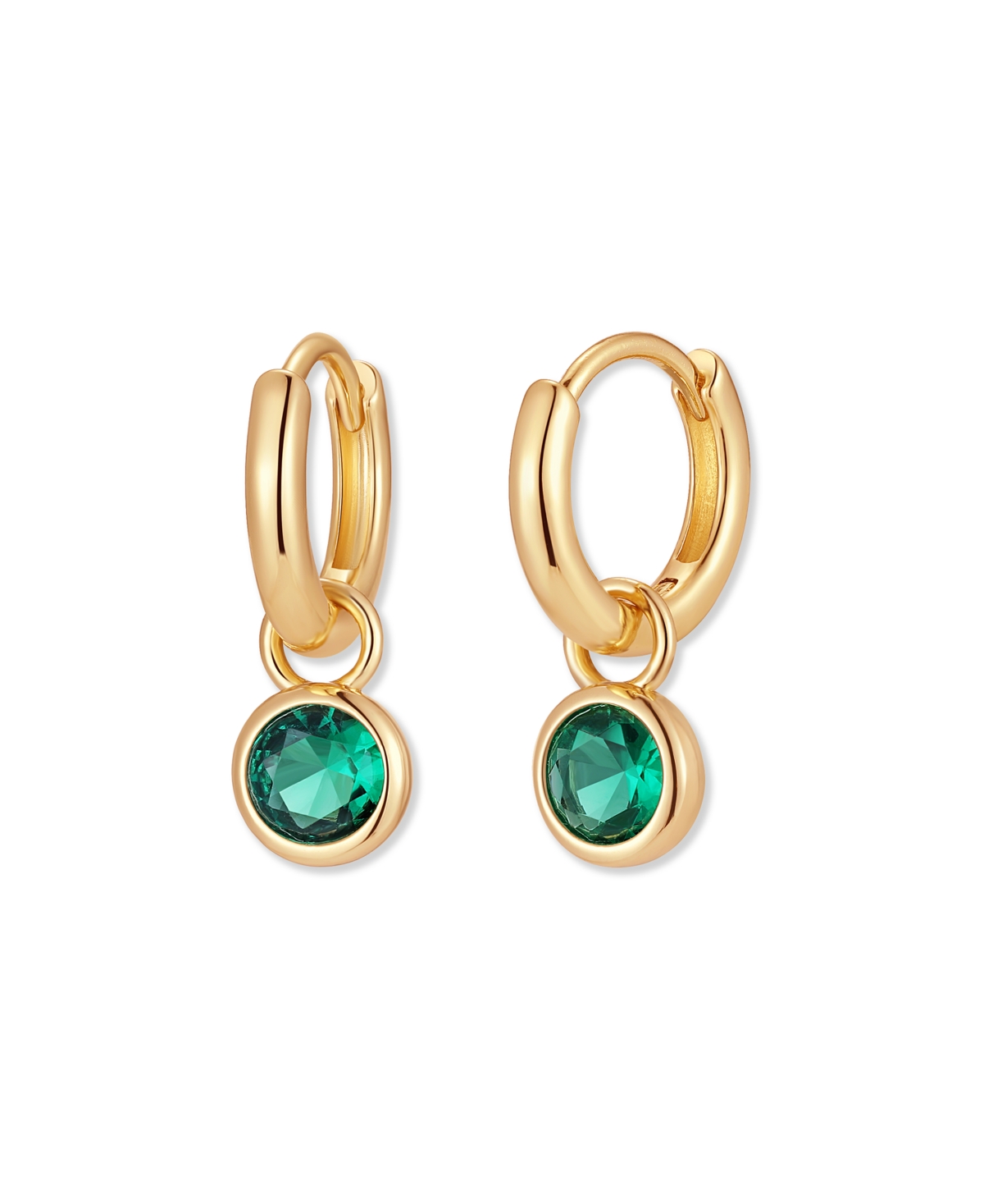 Click here for brook & york Gold-Plated Matilda Birthstone Hoop E... prices
