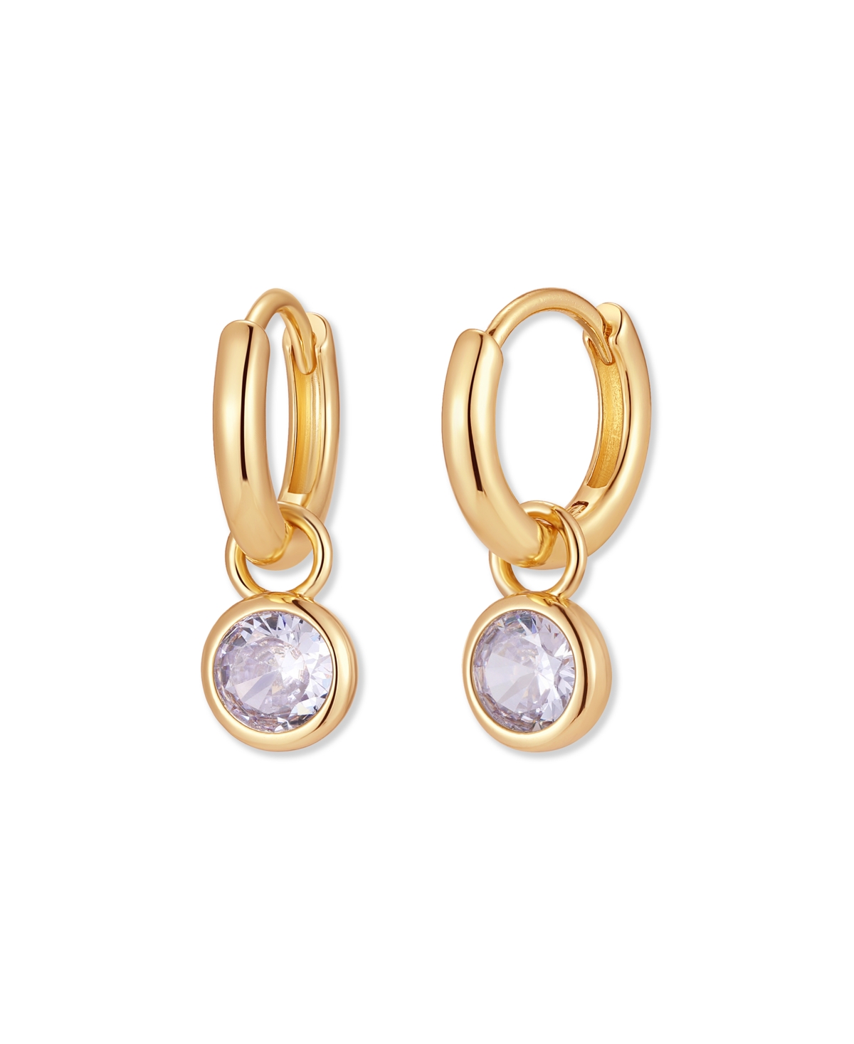 Click here for brook & york Gold-Plated Matilda Birthstone Hoop E... prices
