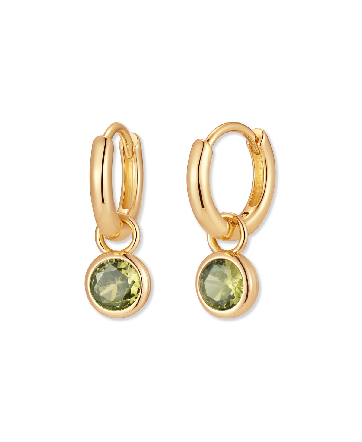 Click here for brook & york Gold-Plated Matilda Birthstone Hoop E... prices