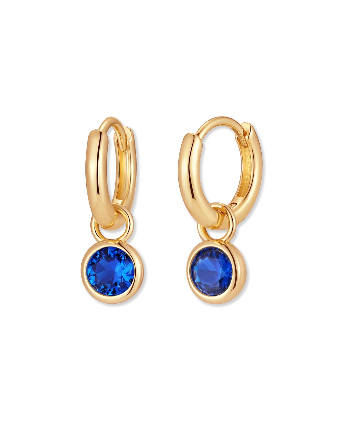Click here for brook & york Gold-Plated Matilda Birthstone Hoop E... prices