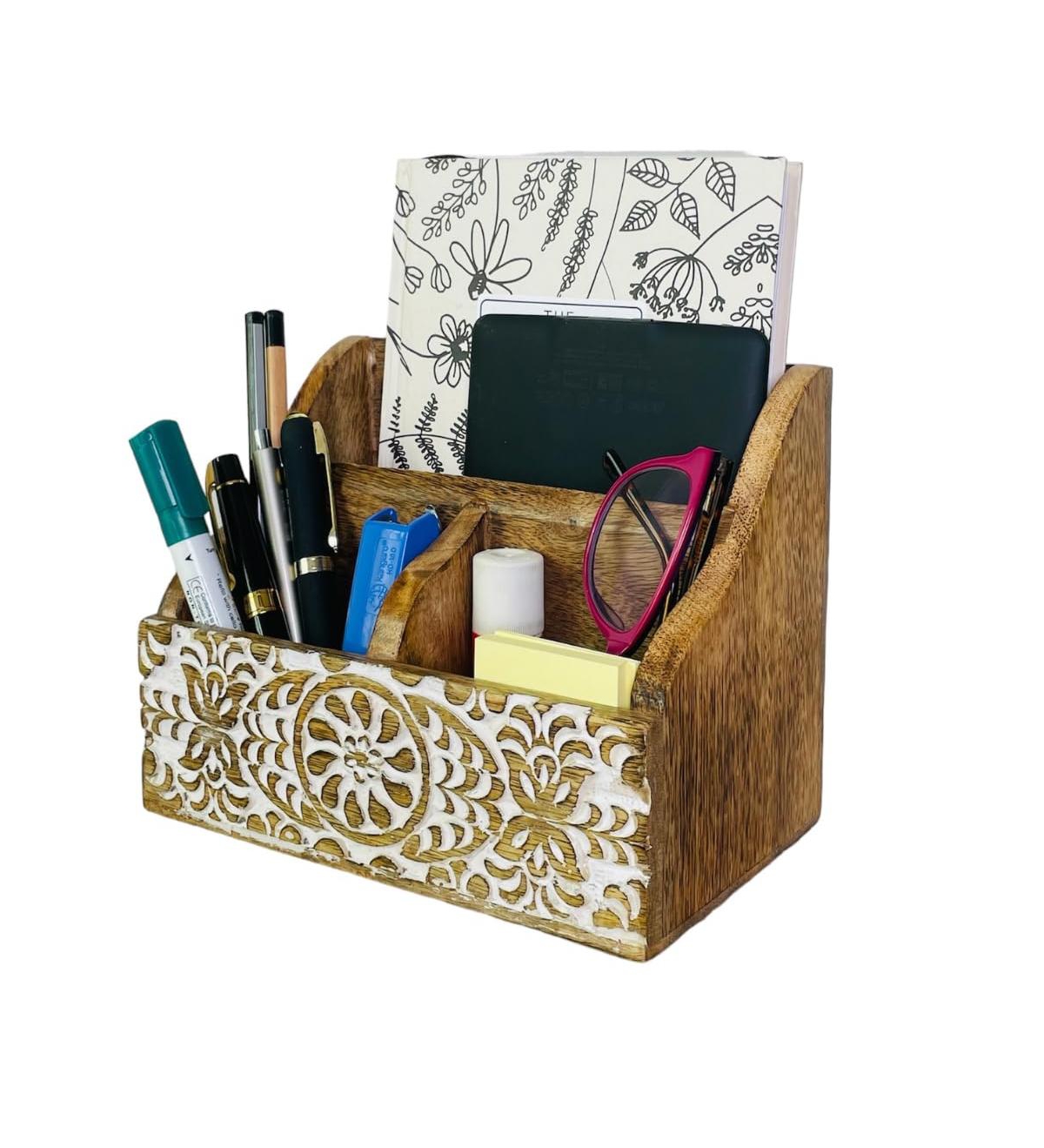 Click here for Danrong Wooden 2 Tier Farmhouse Desk Organizer For... prices
