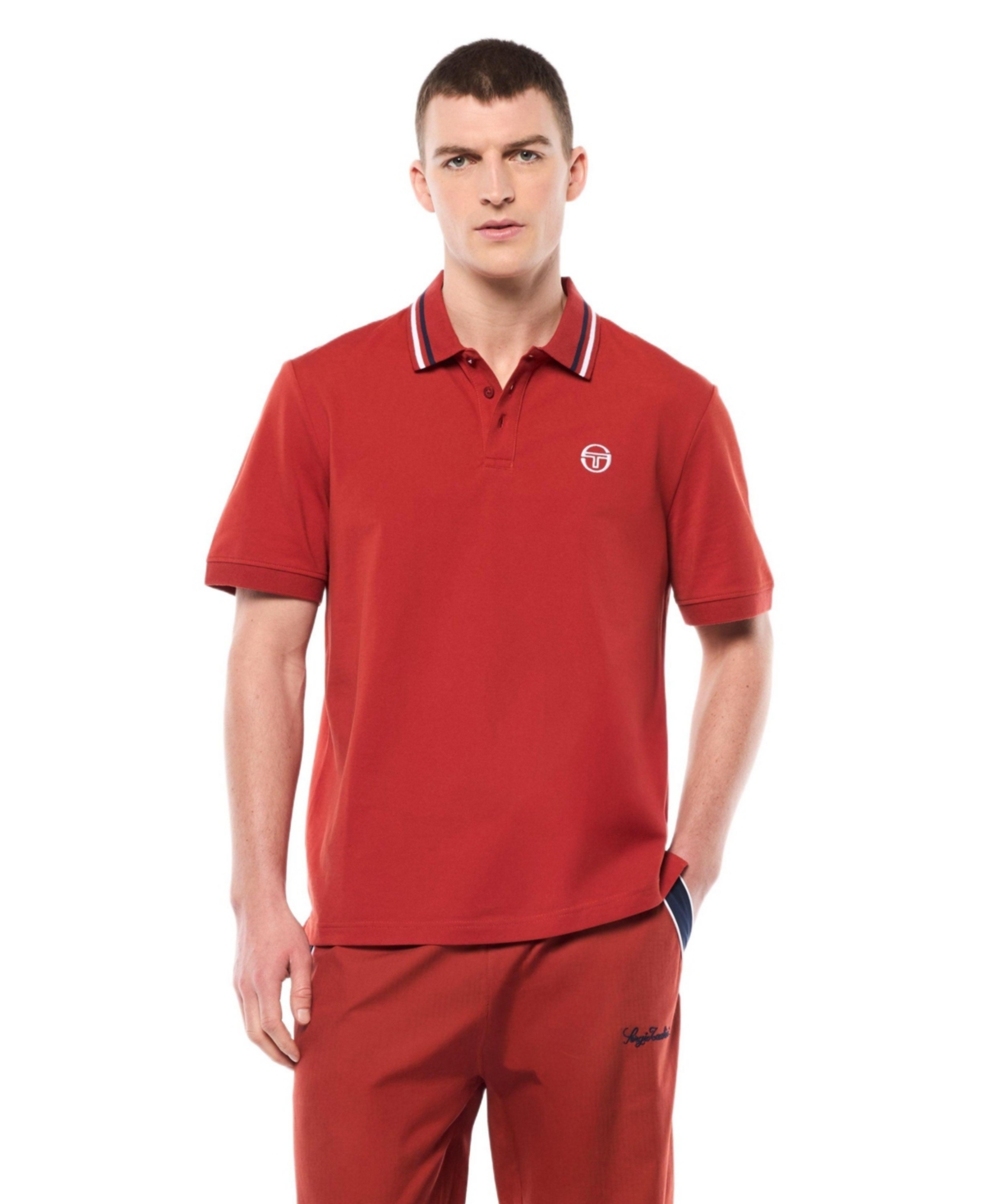 Click here for Sergio Tacchini Mens Ciro Pique Polo - Bossa nova prices
