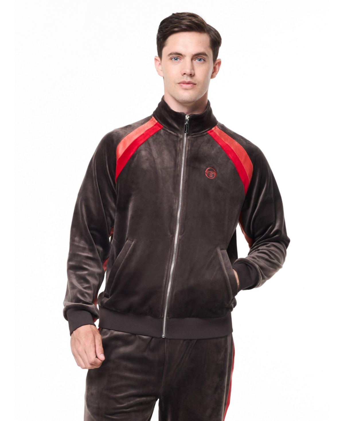 Click here for Sergio Tacchini Mens Banda Velour Track Jacket - M... prices