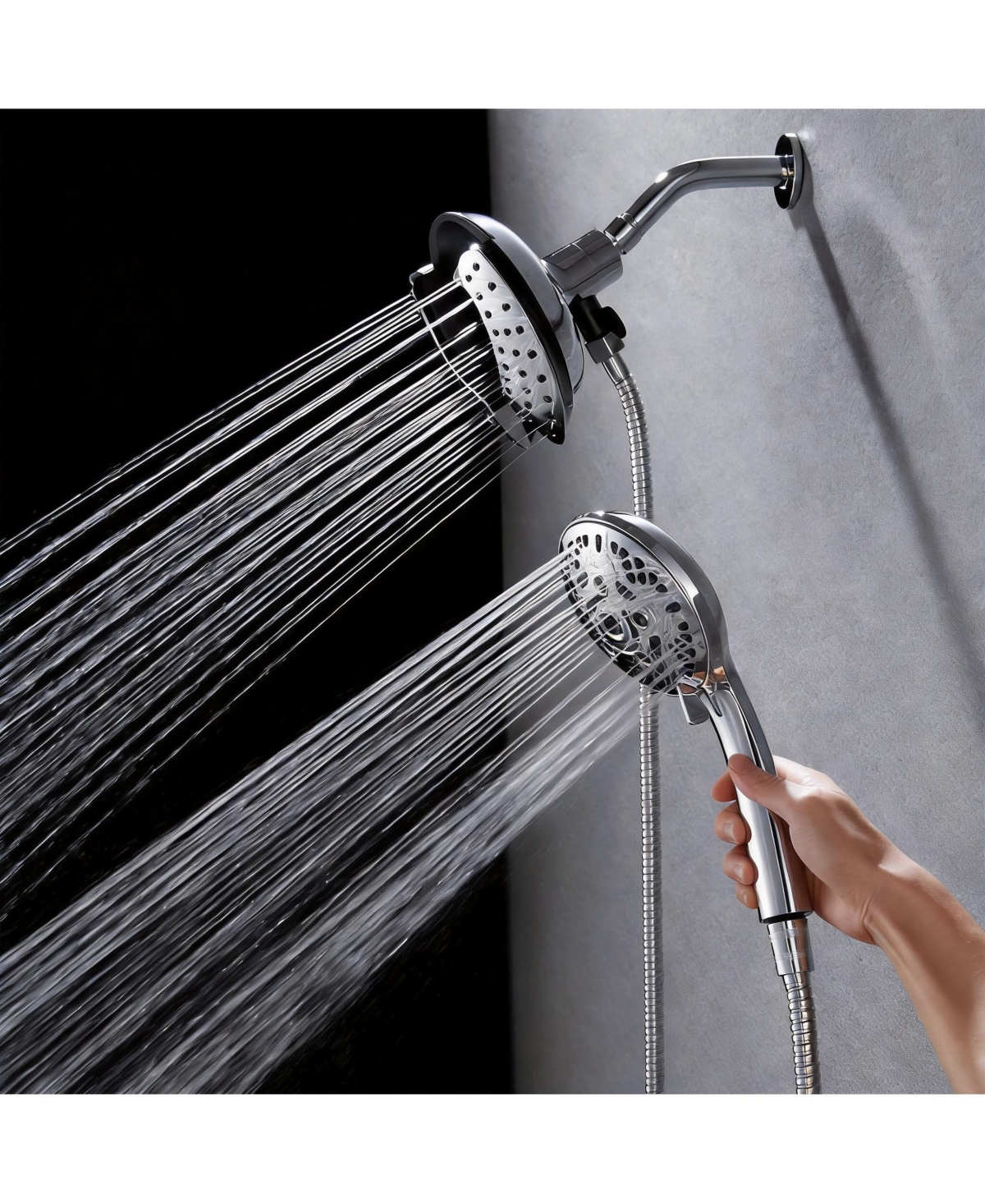Click here for Cyqbd 2.5 Gpm Shower Head Handheld Rain 2-in-1 Hos... prices