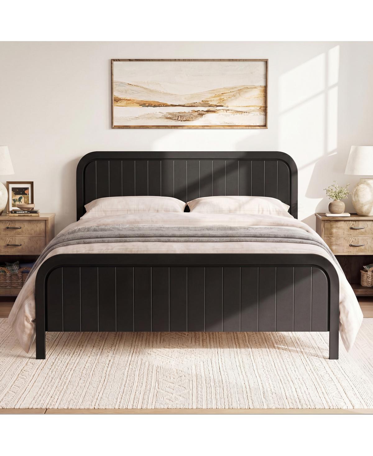 Click here for Streamdale Furniture Queen Wood Platform Bed Frame... prices