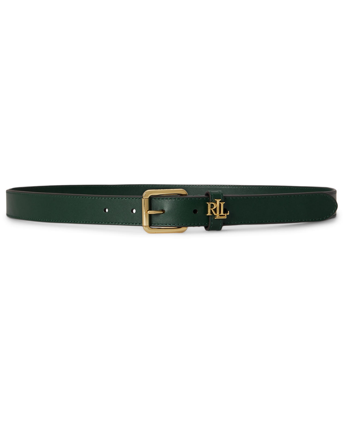 Click here for Lauren Ralph Lauren Logo Keeper Skinny Leather Bel... prices
