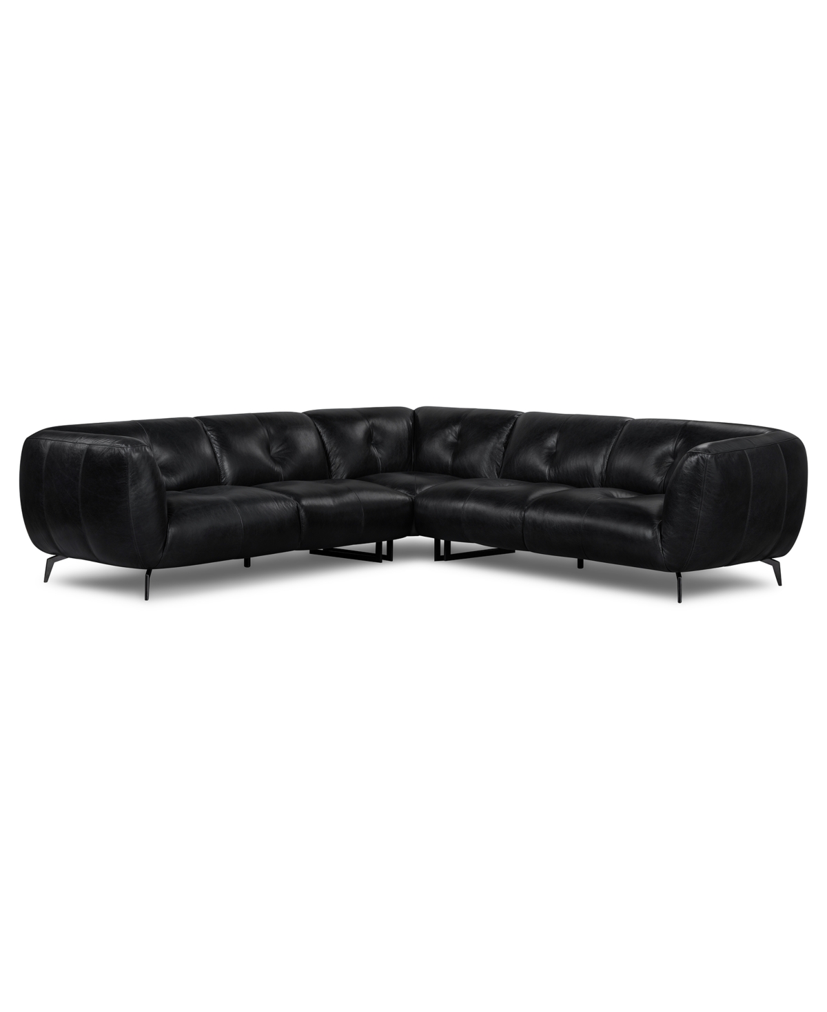 Click here for Avori Leather 3-Piece L-Shaped Sofa  Macys Exclusi... prices