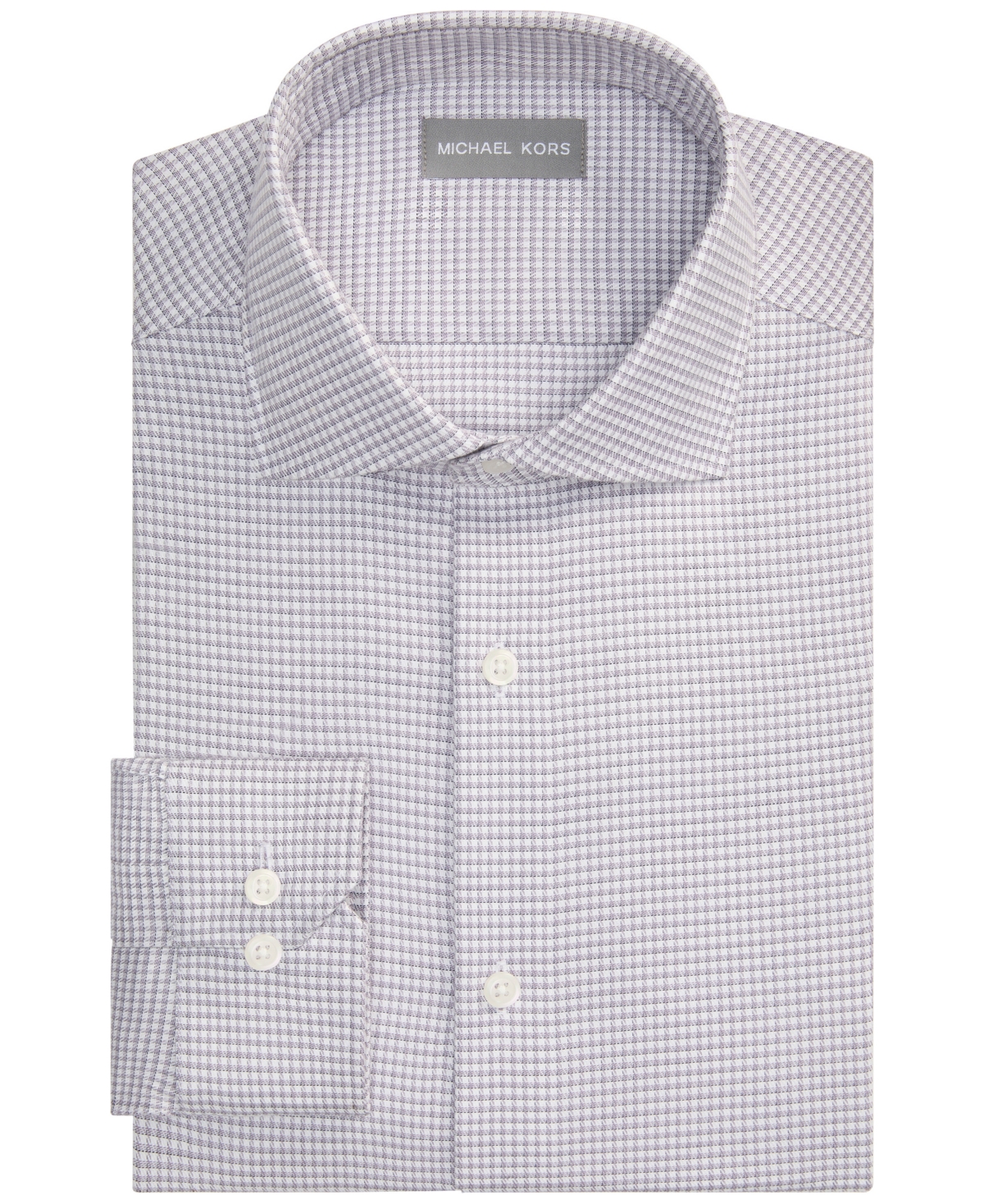 Click here for Michael Kors Mens Luxe Touch Micro Check Dress Shi... prices