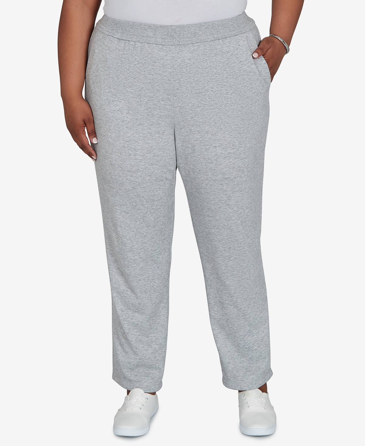 Click here for Alfred Dunner Plus Size Pull-On Elastic Waist Mid-... prices
