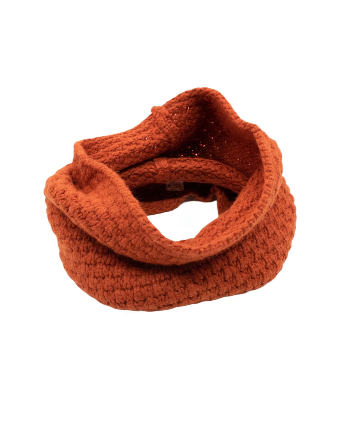 Click here for Portolano Chunky Neckwarmer Scarf - Rust prices