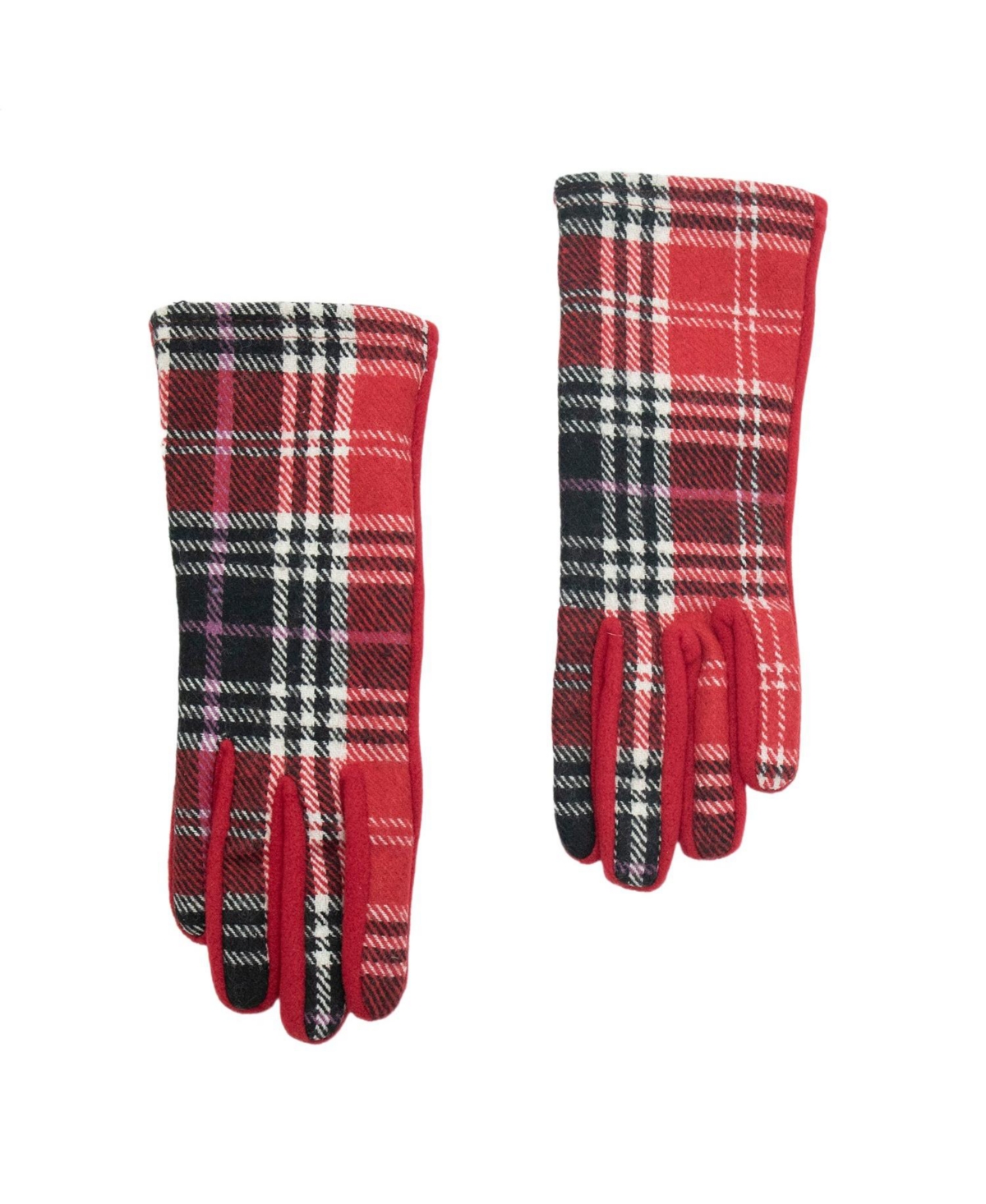Click here for Portolano Technofleece Gloves - Red  Black prices