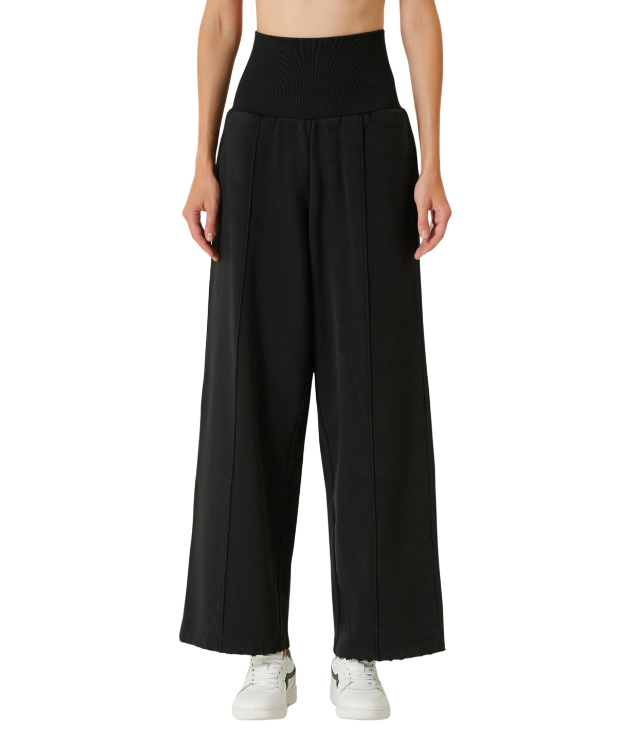 Click here for Pcfg Womens Cotton Folded Sweatpants - Jet black prices