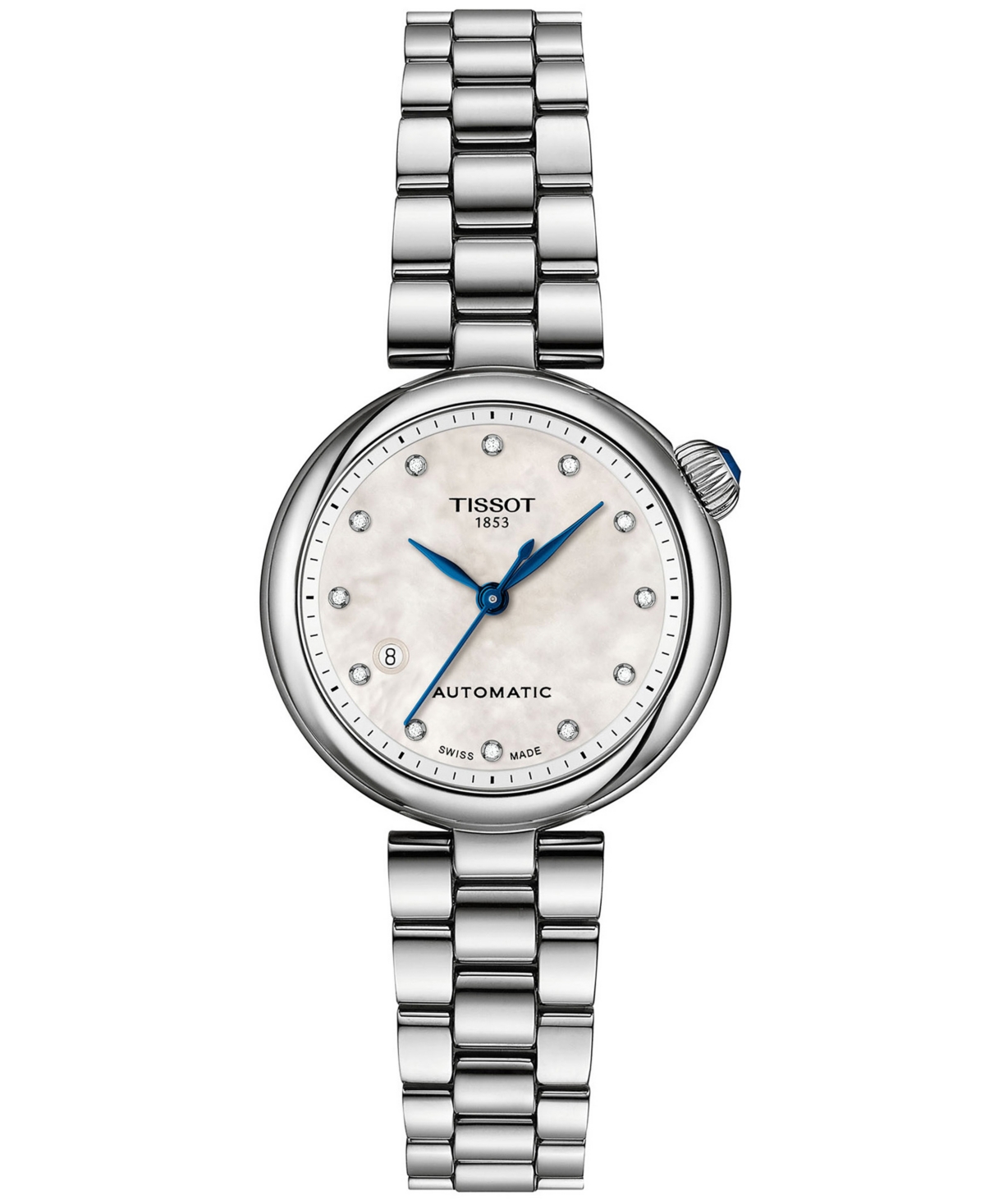 Click here for Tissot Womens Desir Automatic Silver-Tone Stainles... prices