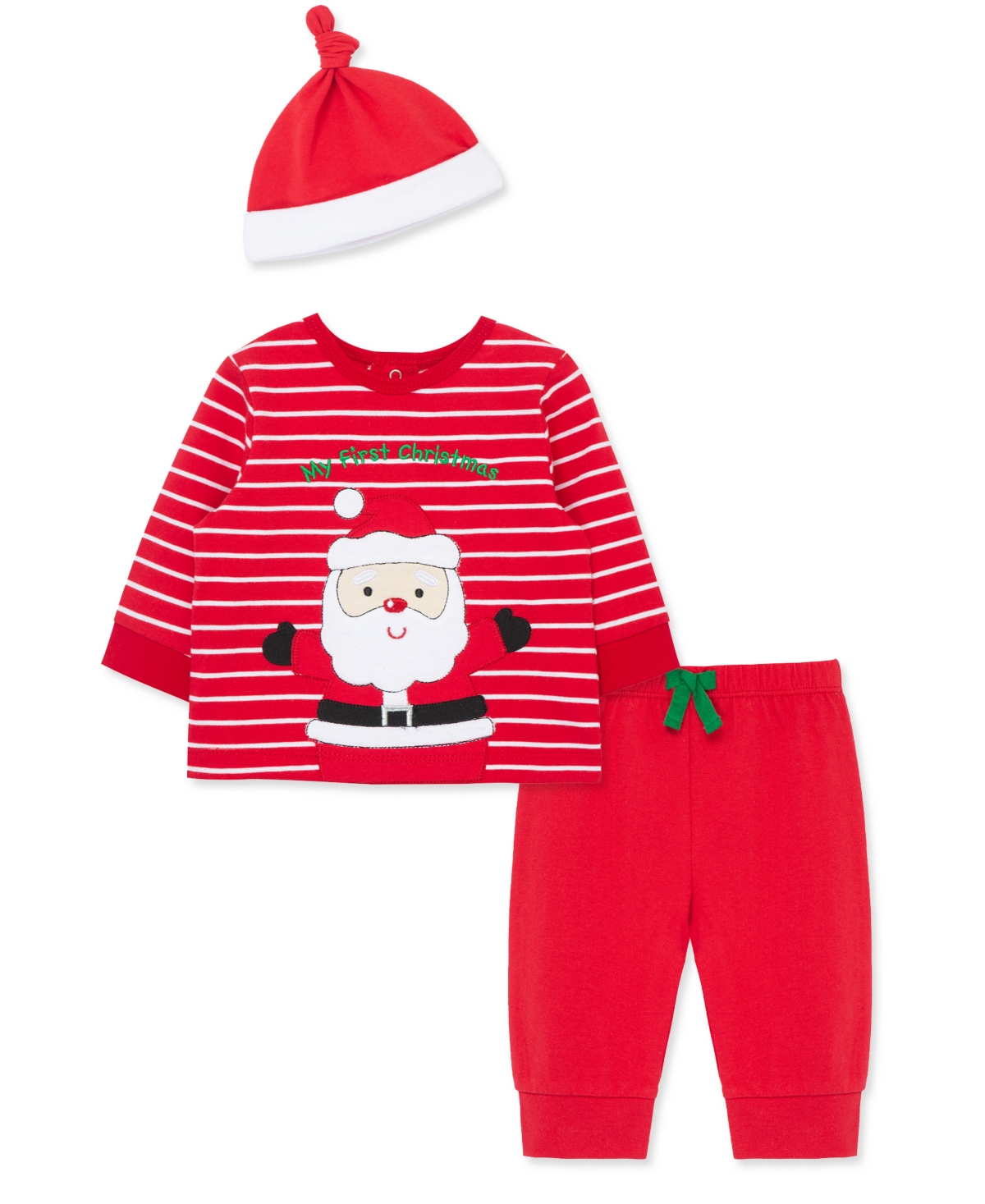 Click here for Little Me Baby Boys Santa Stripe Printed Top  Jogg... prices