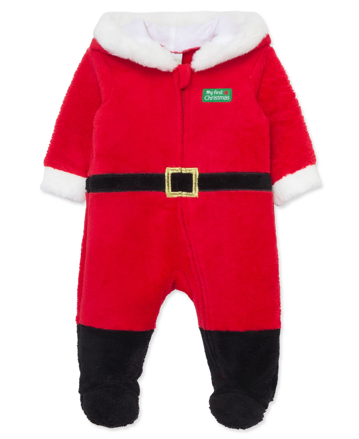 Click here for Little Me Baby Boy Santa Minky Velour Footed Cover... prices