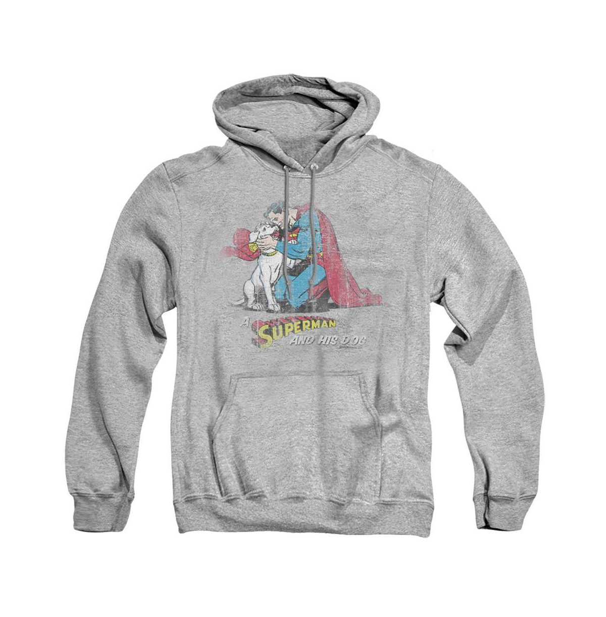 Click here for Superman Mens His Dog Pull-Over Hoodie - Athletic... prices